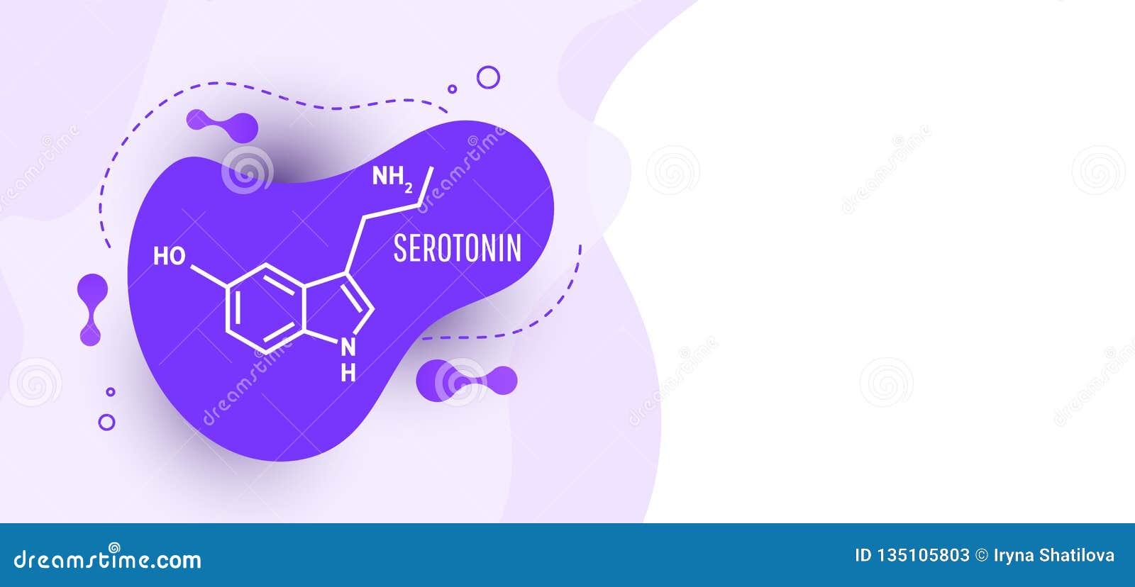 Serotonin Hormone Structural Chemical Formula Stock Vector ...