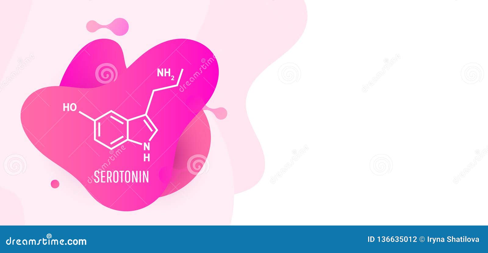 Serotonin Hormone Structural Chemical Formula Stock Vector ...