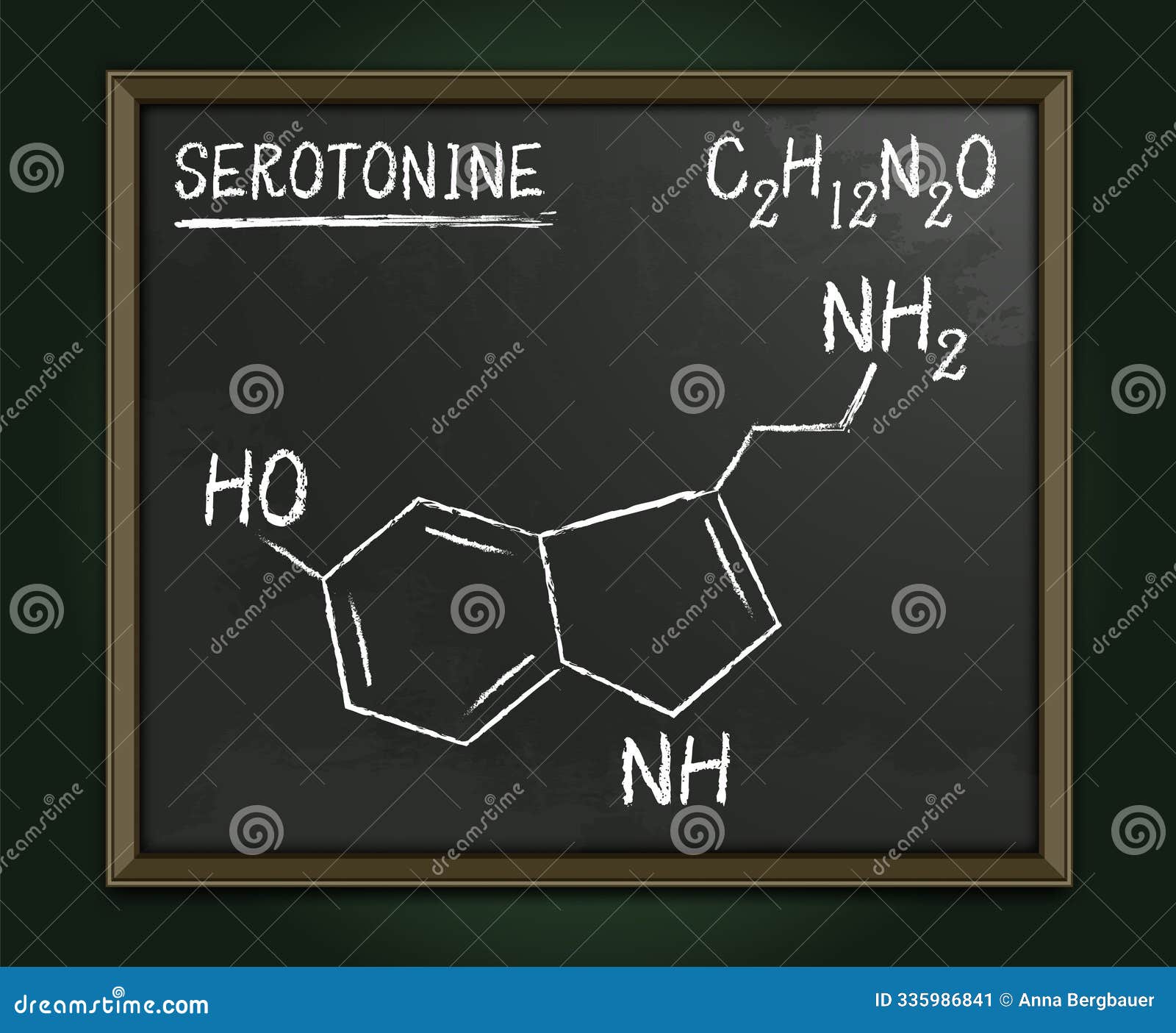 Serotonin 3D Molecule Illustration. Stock Photo | CartoonDealer.com ...