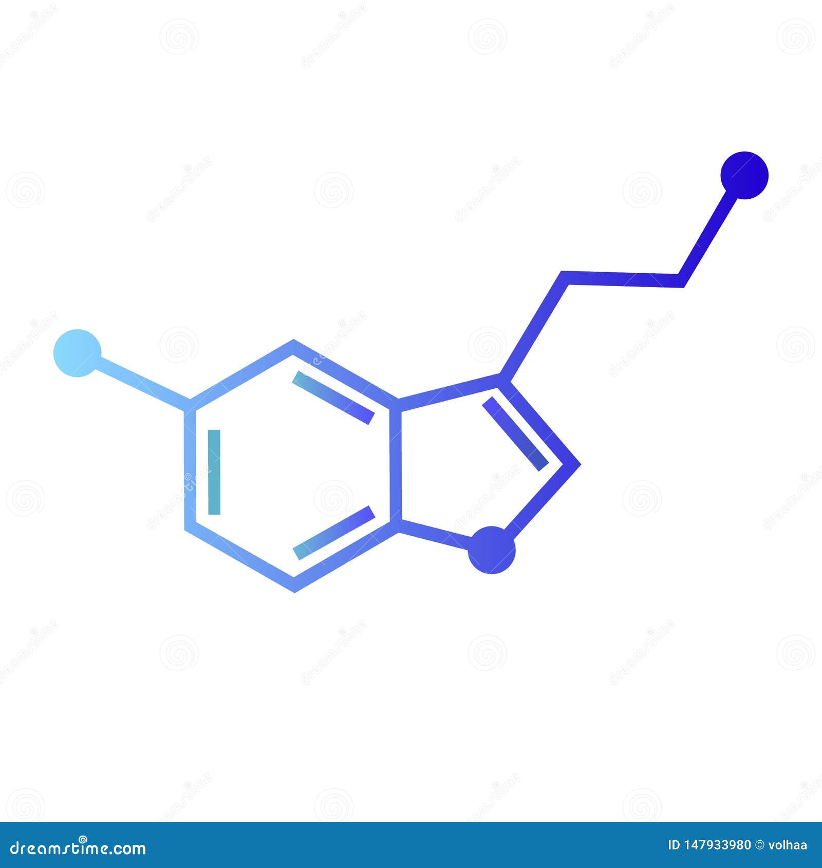 Serotonin Vector Illustration. Labeled Diagram With Gut Brain Axis And ... Serotonin Vector Illustration. Labeled Diagram With Gut Brain Axis And ...