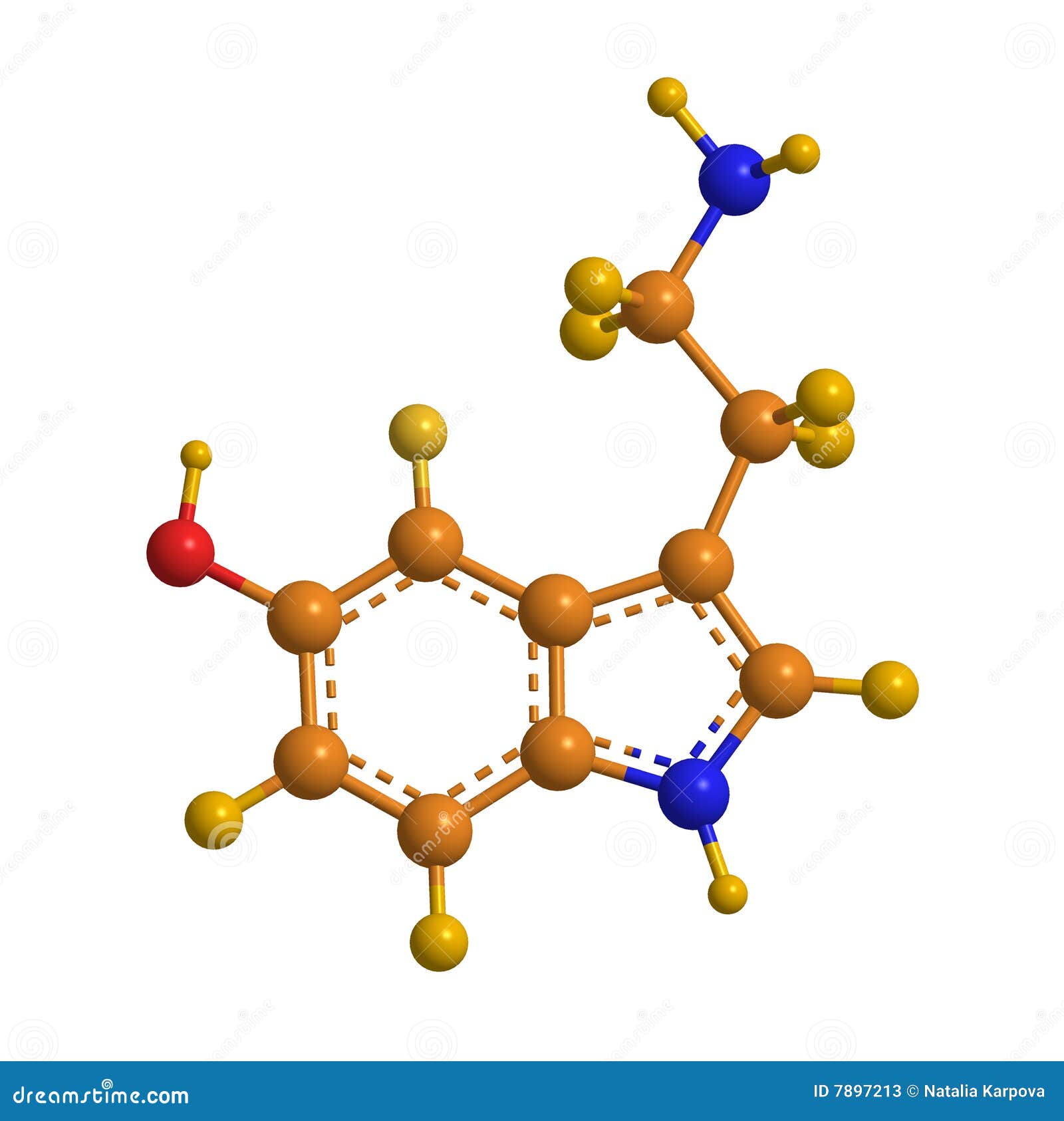 Serotonine stock illustratie. Illustration of stemming - 7897213