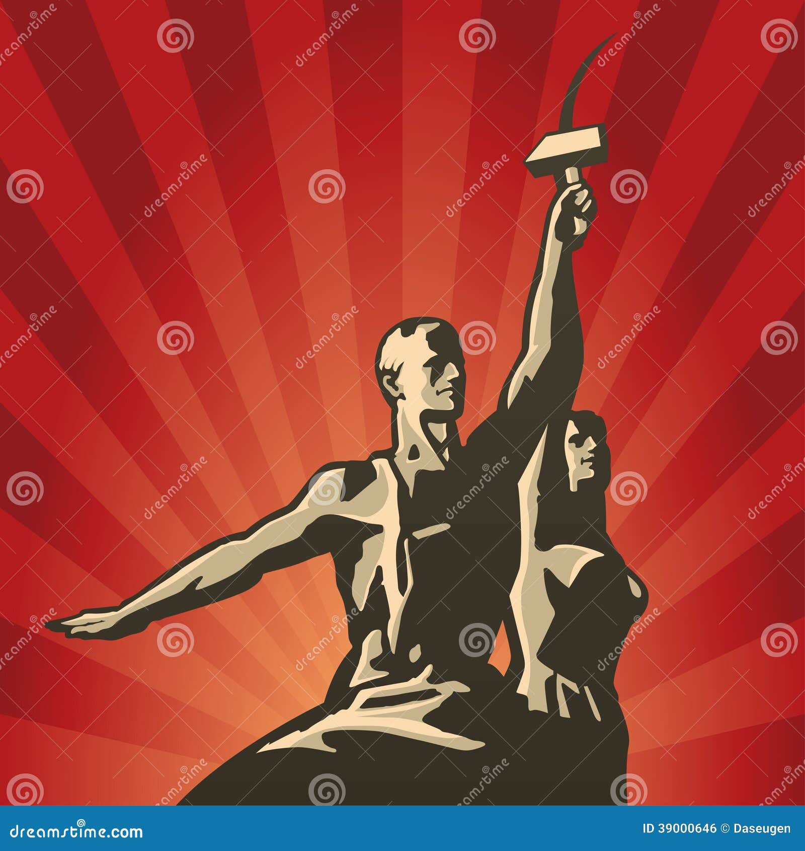 Sickle And Hammer Soviet Symbol Coat Of Arms Vector Illustration ...