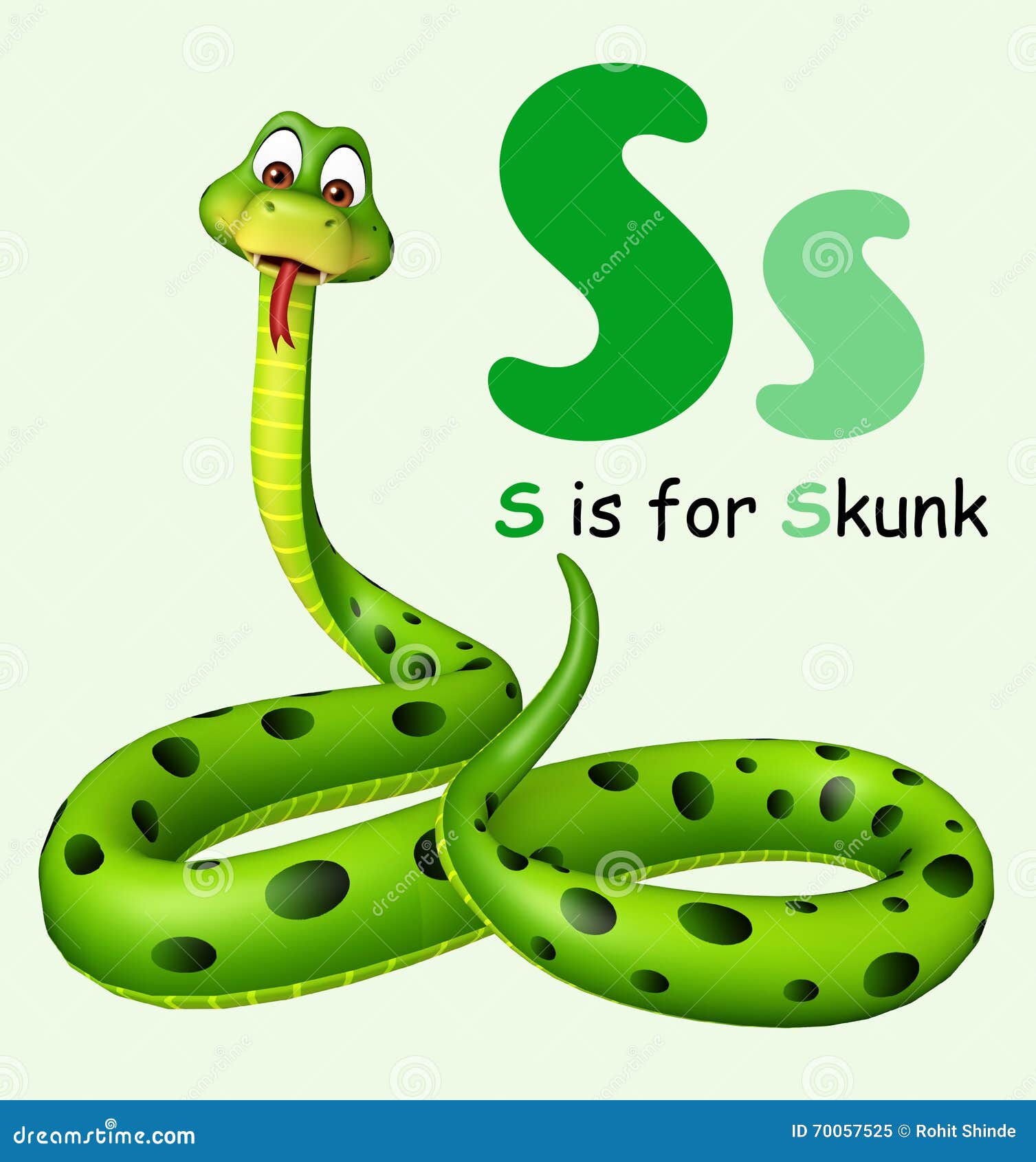 Serpent avec l'alphabet illustration stock. Illustration du précours ...