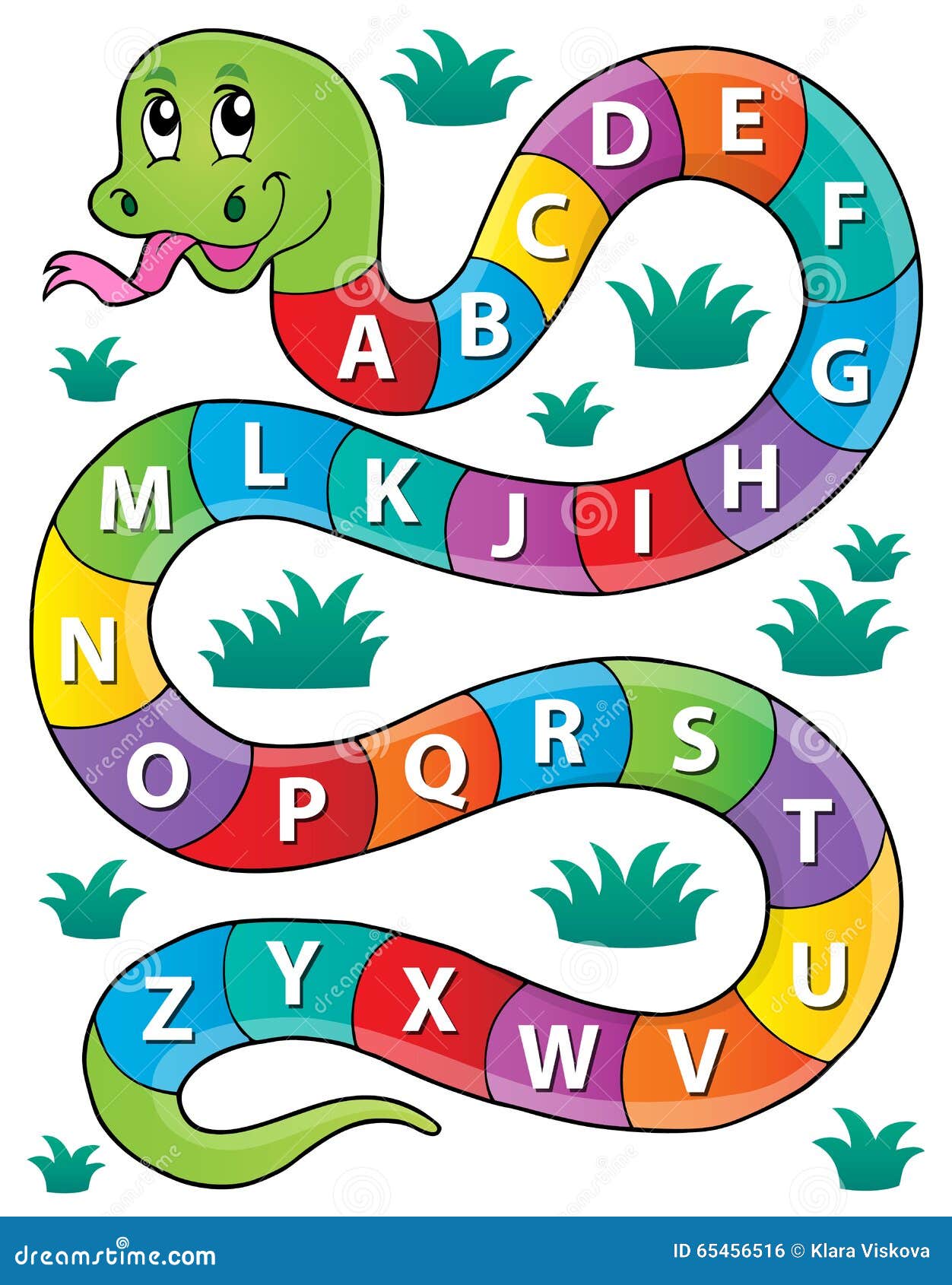 Serpent Avec L'image 1 De Thème D'alphabet Illustration de Vecteur ...