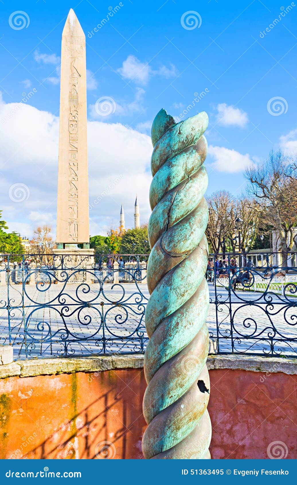 The Serpent Column stock image. Image of hippodrome, urban - 51363495