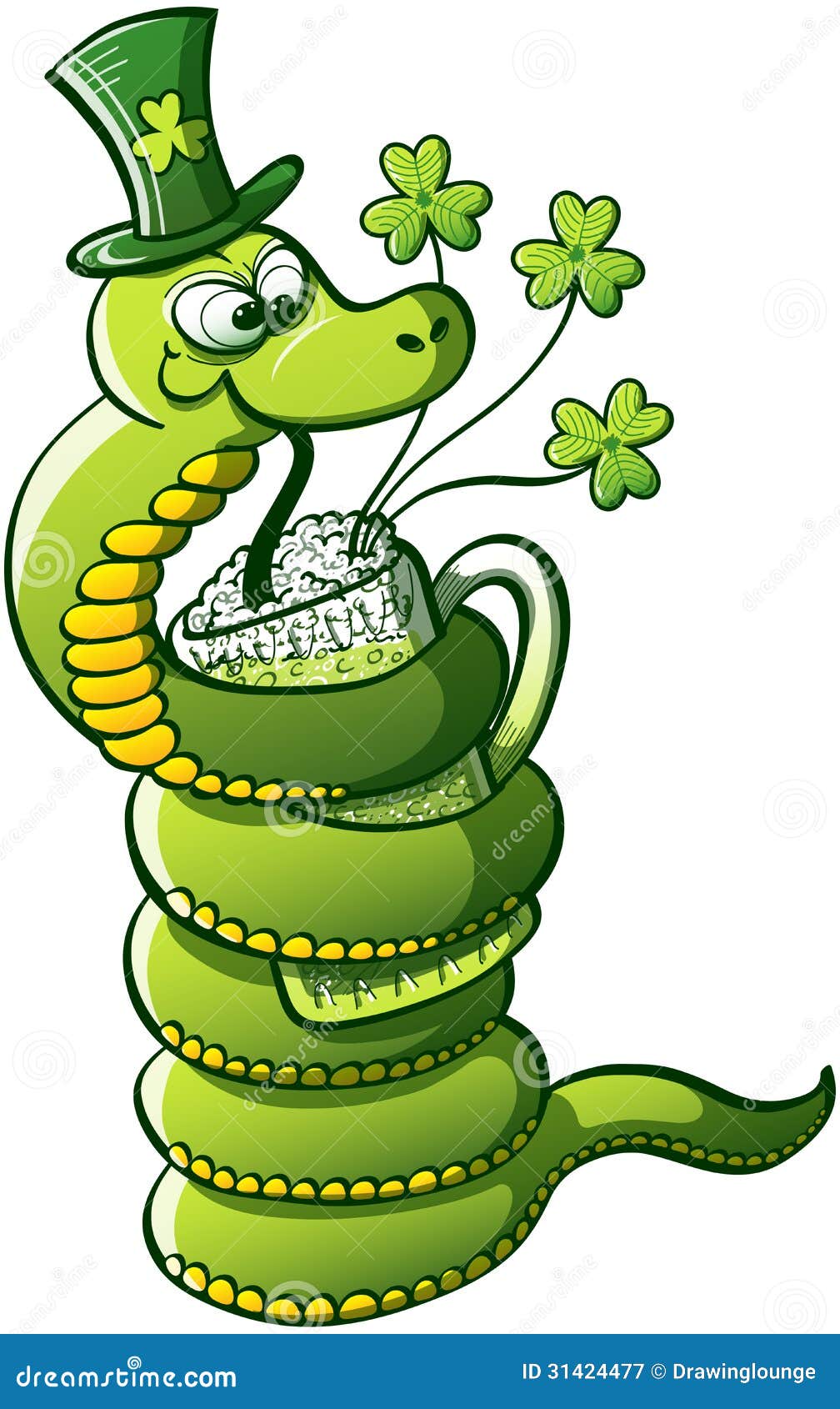 Serpent De Jour De Patricks De Saint Illustration de Vecteur ...