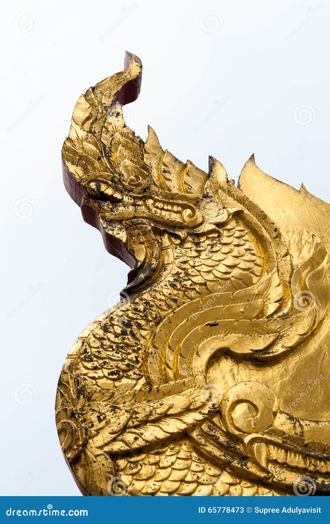 Gold Serpent Scale Statue Patterns Or Colorful Naga Texture Abstract ...