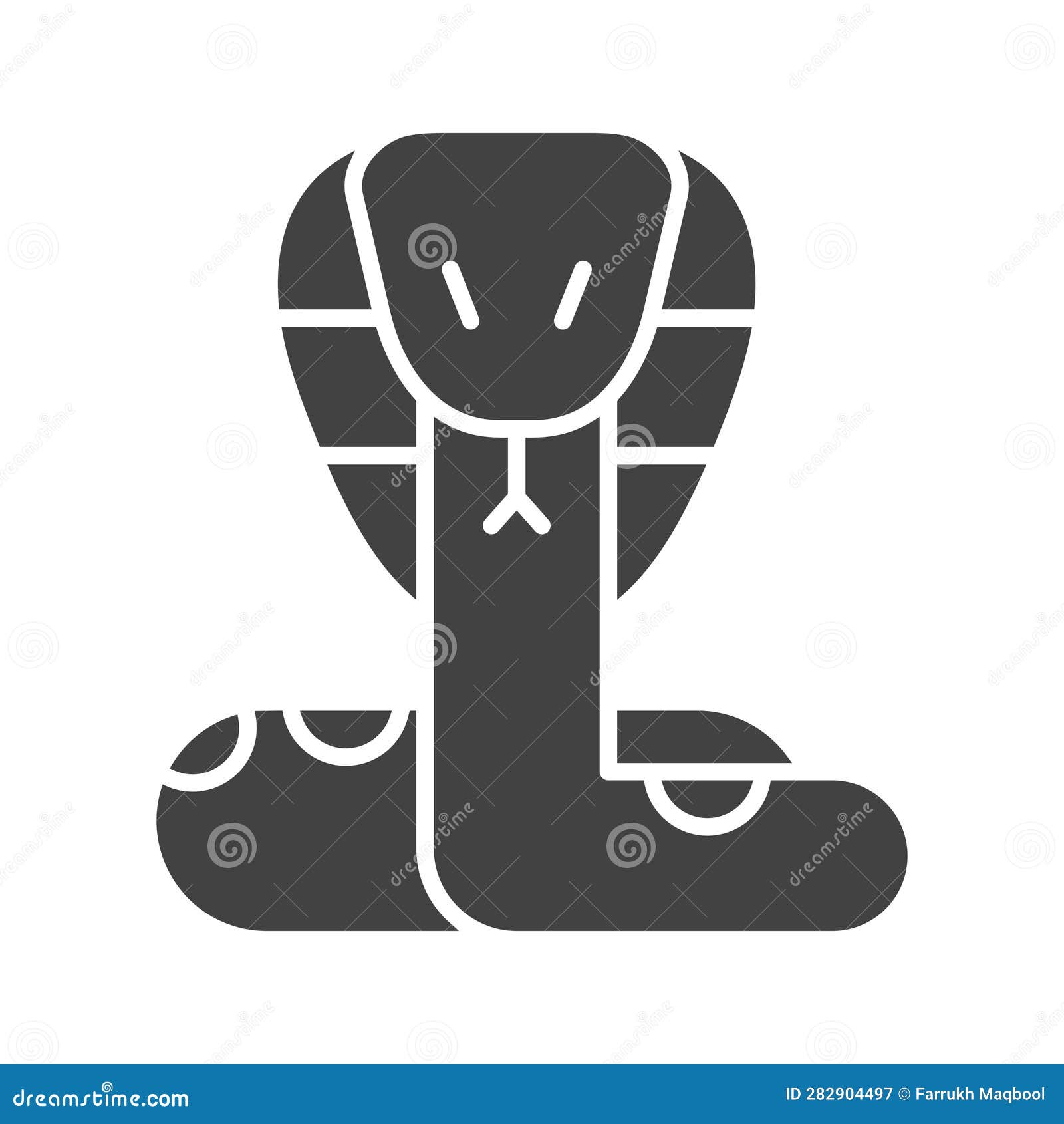 Serpent Icon Image. stock vector. Illustration of icon - 282904497