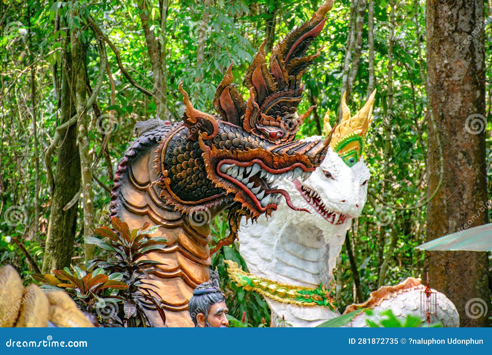 Serpent king of Nagas stock image. Image of buddhist - 281872735