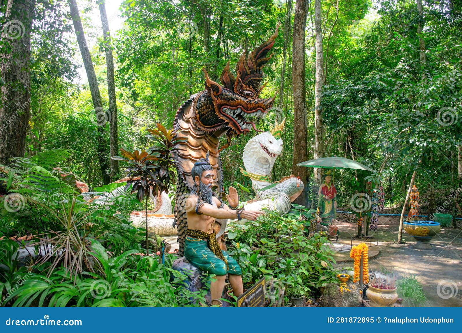 Serpent king stock image. Image of buddhist, holy, king - 281872895