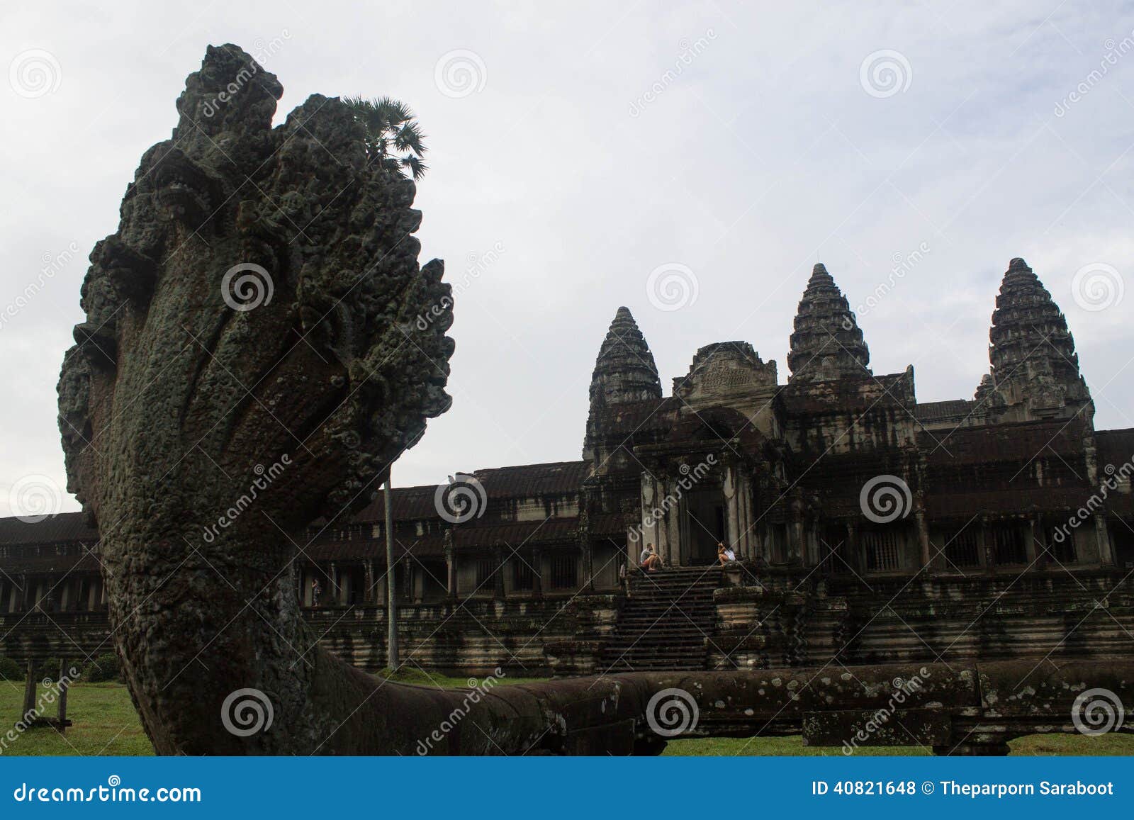 The Serpent Naga at Angkor Wat Stock Photo - Image of palm, loneliness ...