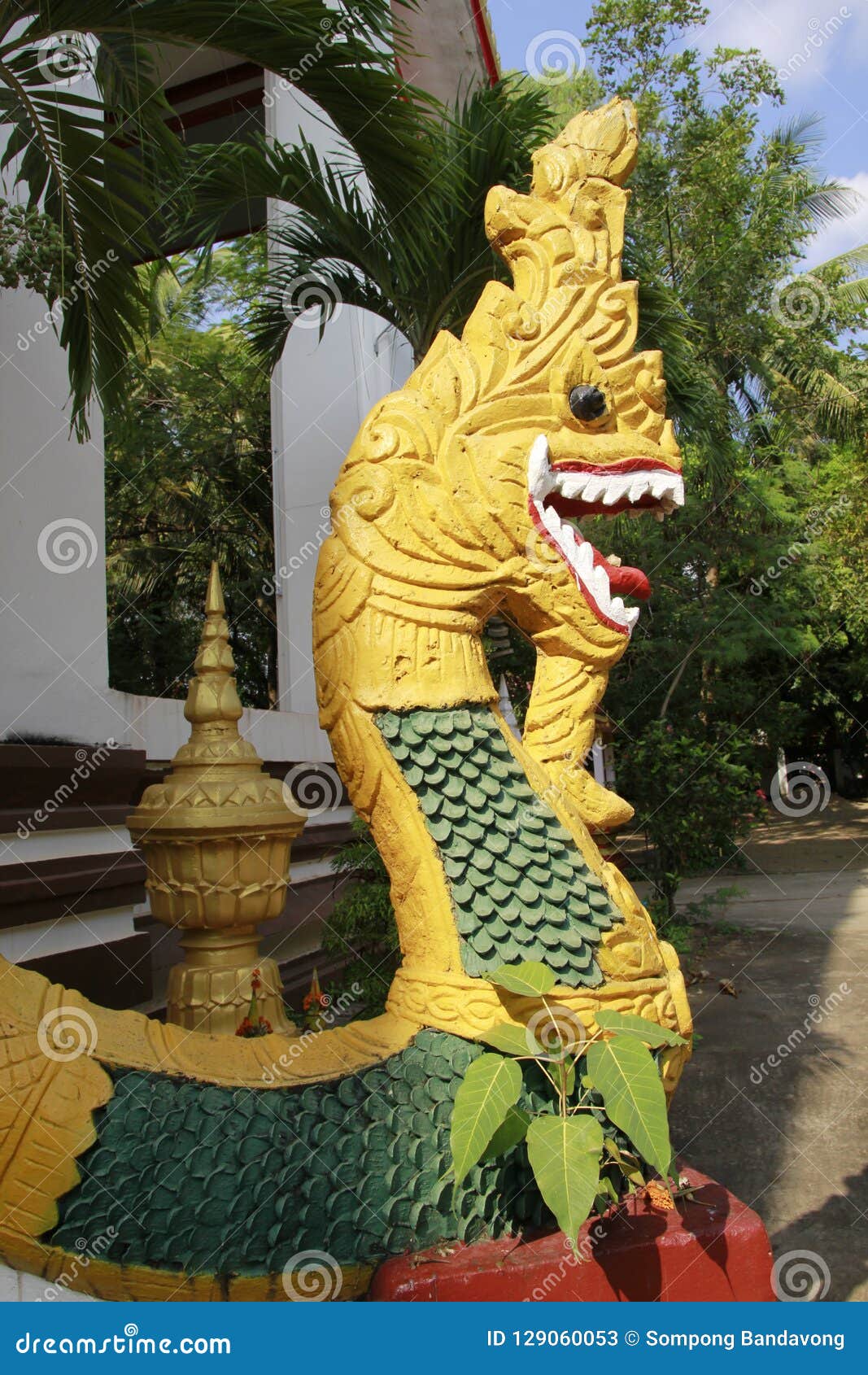 Serpent Statue stock image. Image of statue, architecture - 129060053