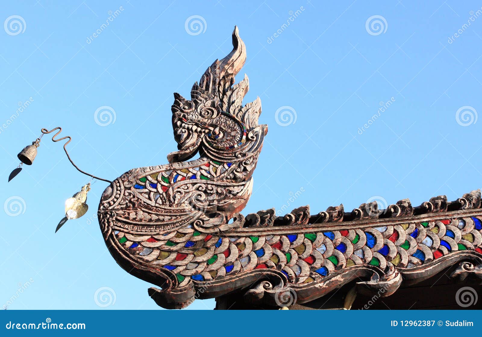 Serpent Wood Carving Stock Image | CartoonDealer.com #9856417