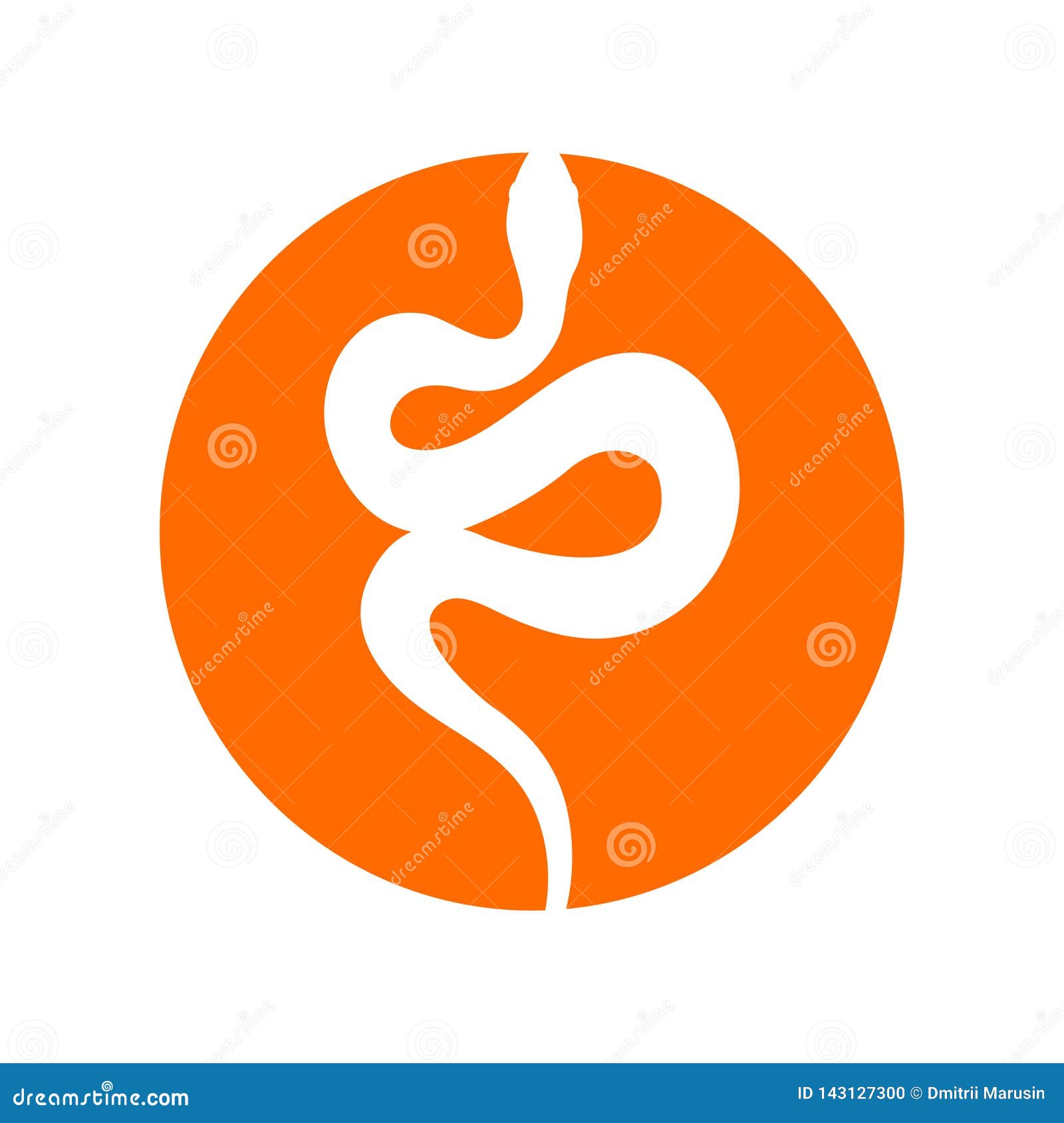 Serpente Da Silhueta Do Sinal Serpente Isolada Do ícone Do Símbolo ...