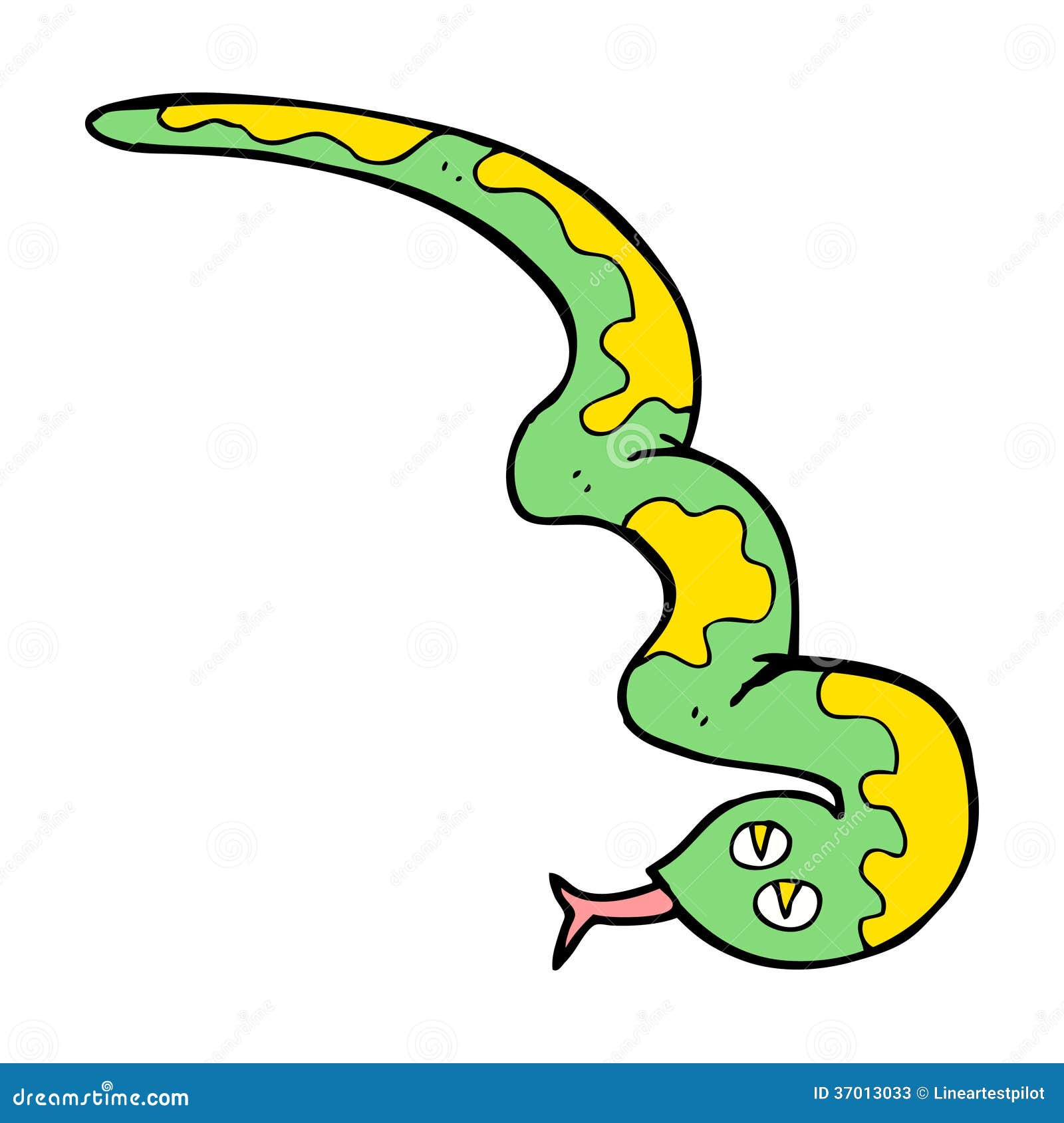 Serpente De Silvo Dos Desenhos Animados Ilustração do Vetor ...