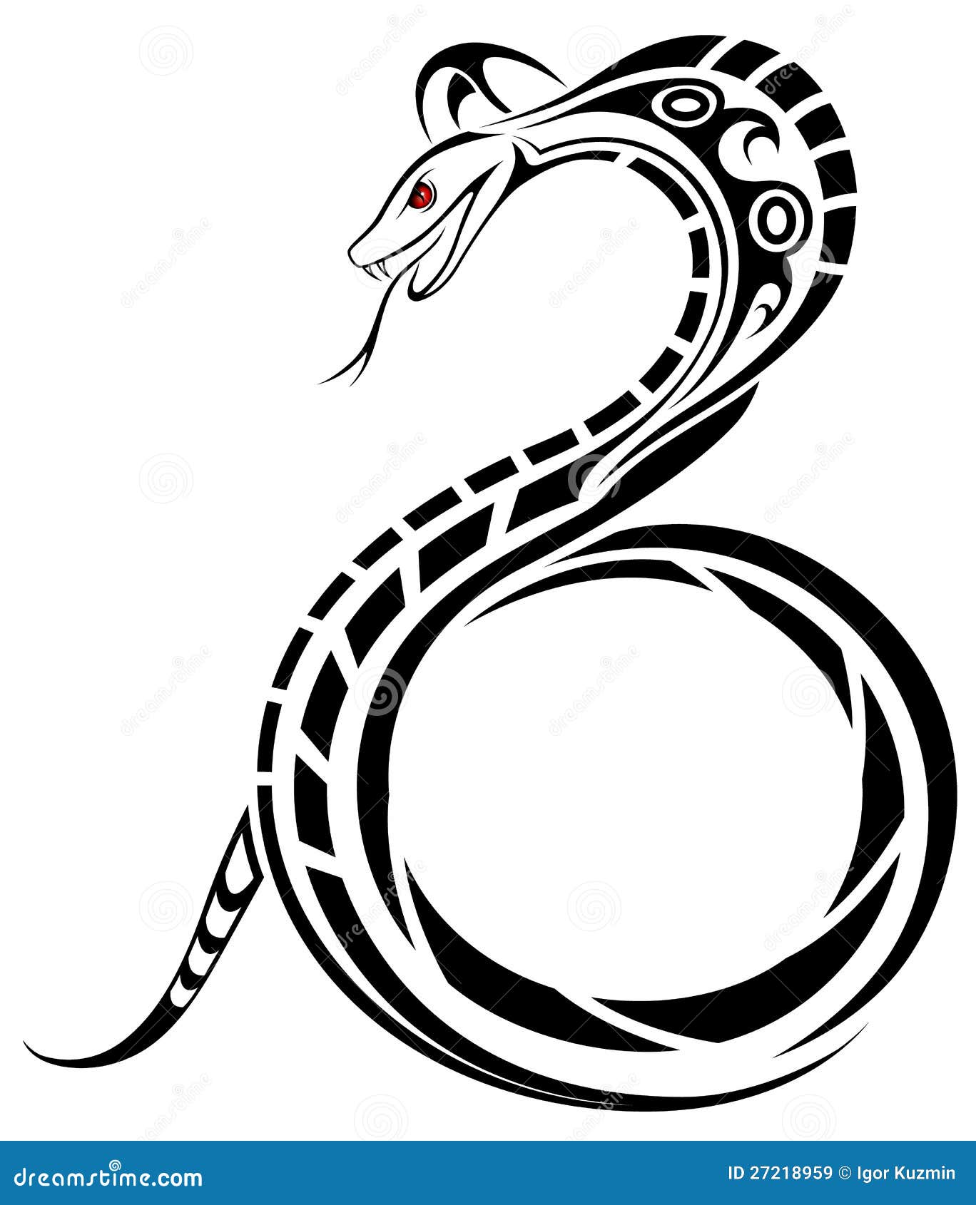 Serpente do vetor ilustração do vetor. Ilustração de perigoso - 27218959