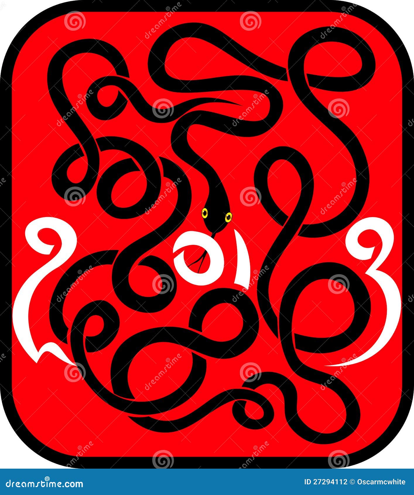 Serpente - Un Simbolo Di 2013 Illustrazione Vettoriale - Illustrazione ...