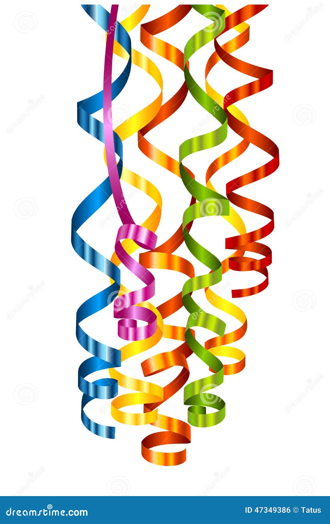 Serpentina colorida ilustración del vector. Ilustración de imagen ...