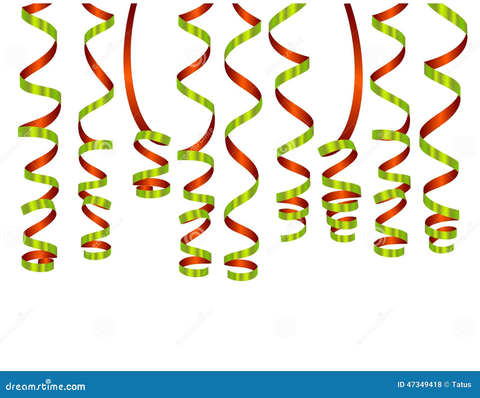 Serpentina colorida ilustração do vetor. Ilustração de feriado - 47349418