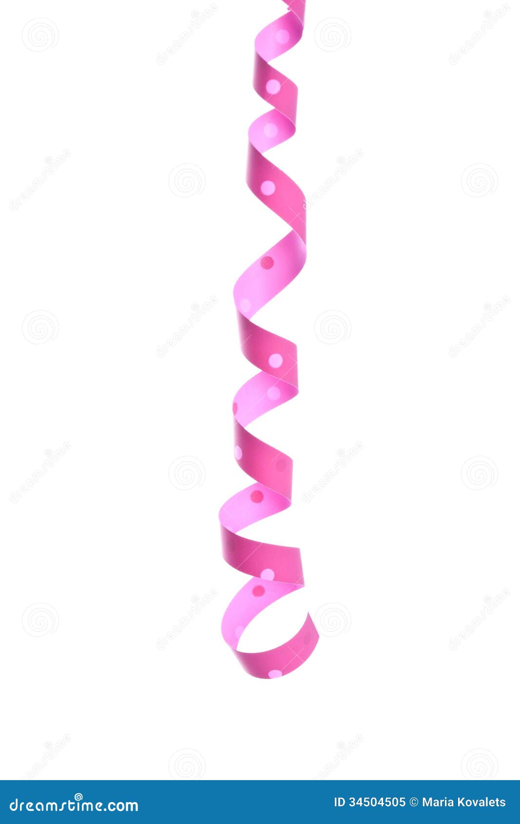 Serpentina cor-de-rosa imagem de stock. Imagem de fita - 34504505