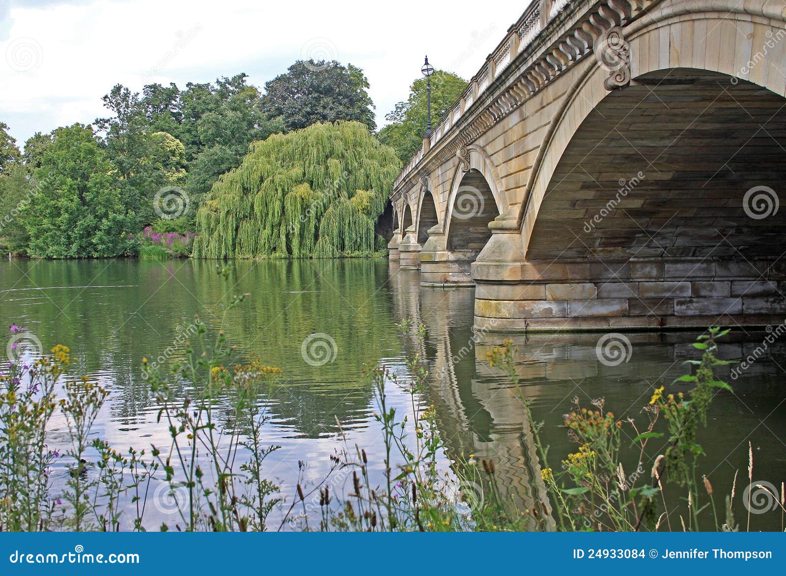 Serpentine Bridge,London stock photo. Image of reflection - 24933084