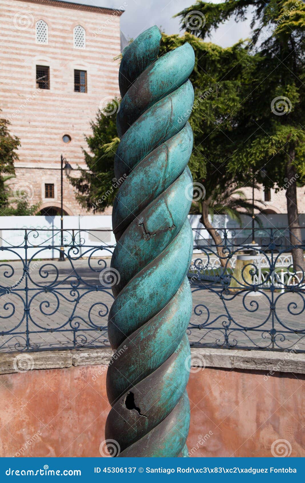Serpentine Column stock image. Image of greek, detail - 45306137