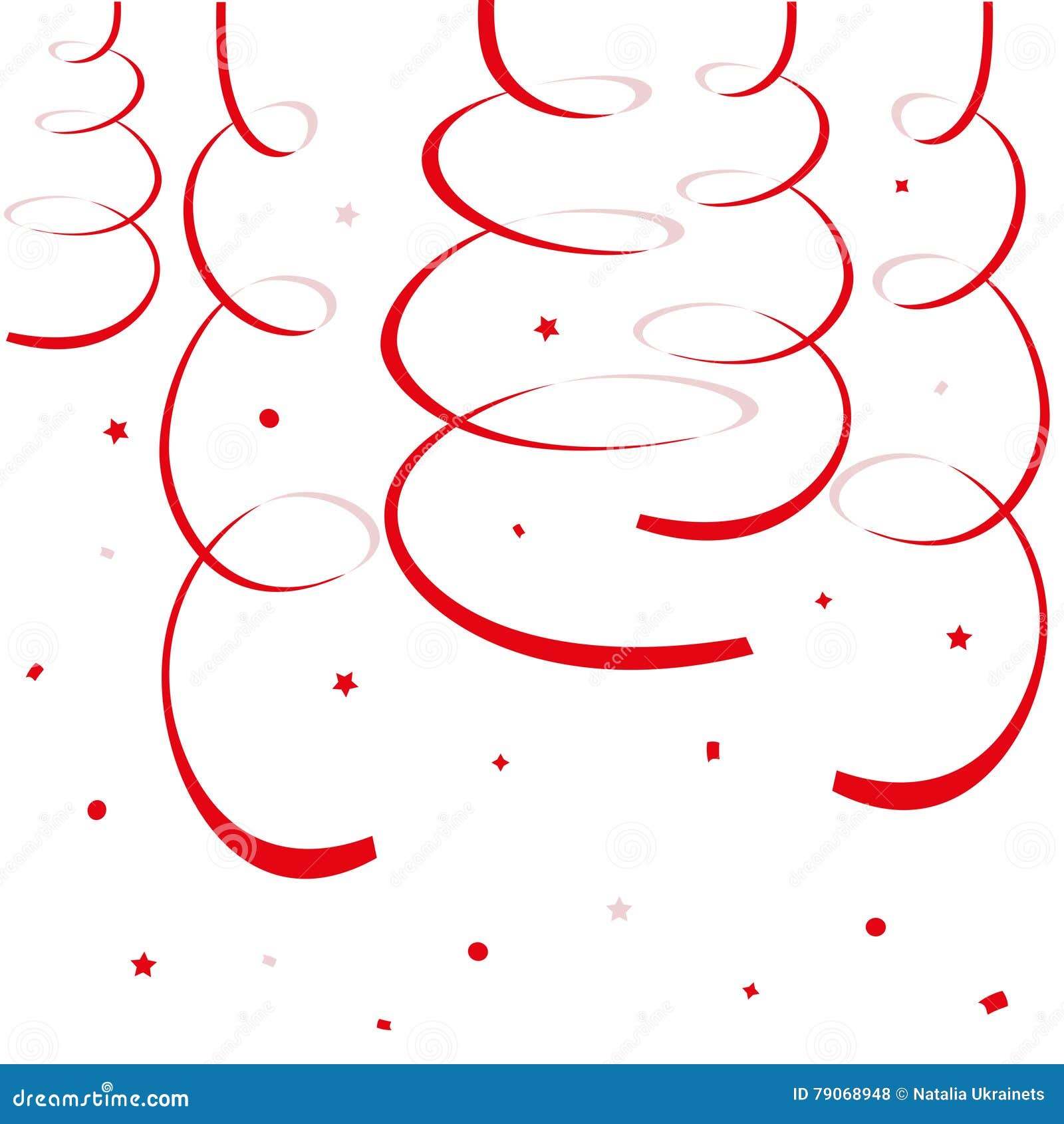 Serpentini E Serpentine Rossi Illustrazione Vettoriale - Illustrazione ...