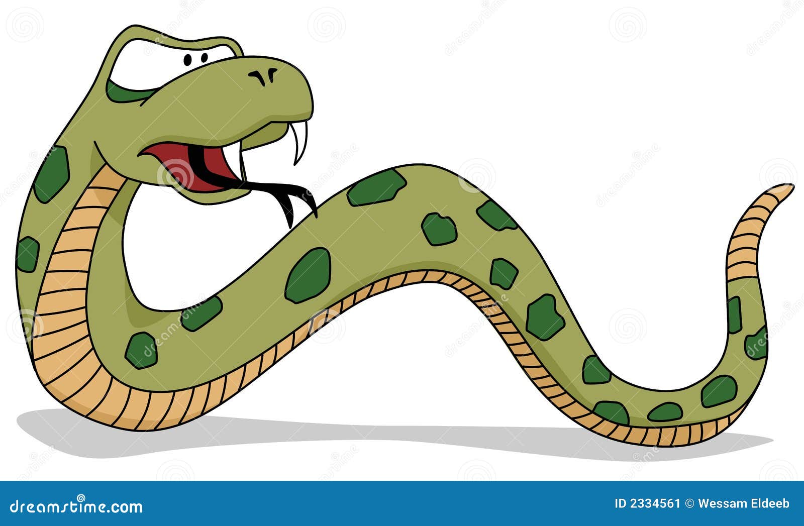 Serpiente ilustración del vector. Ilustración de insignificante - 2334561