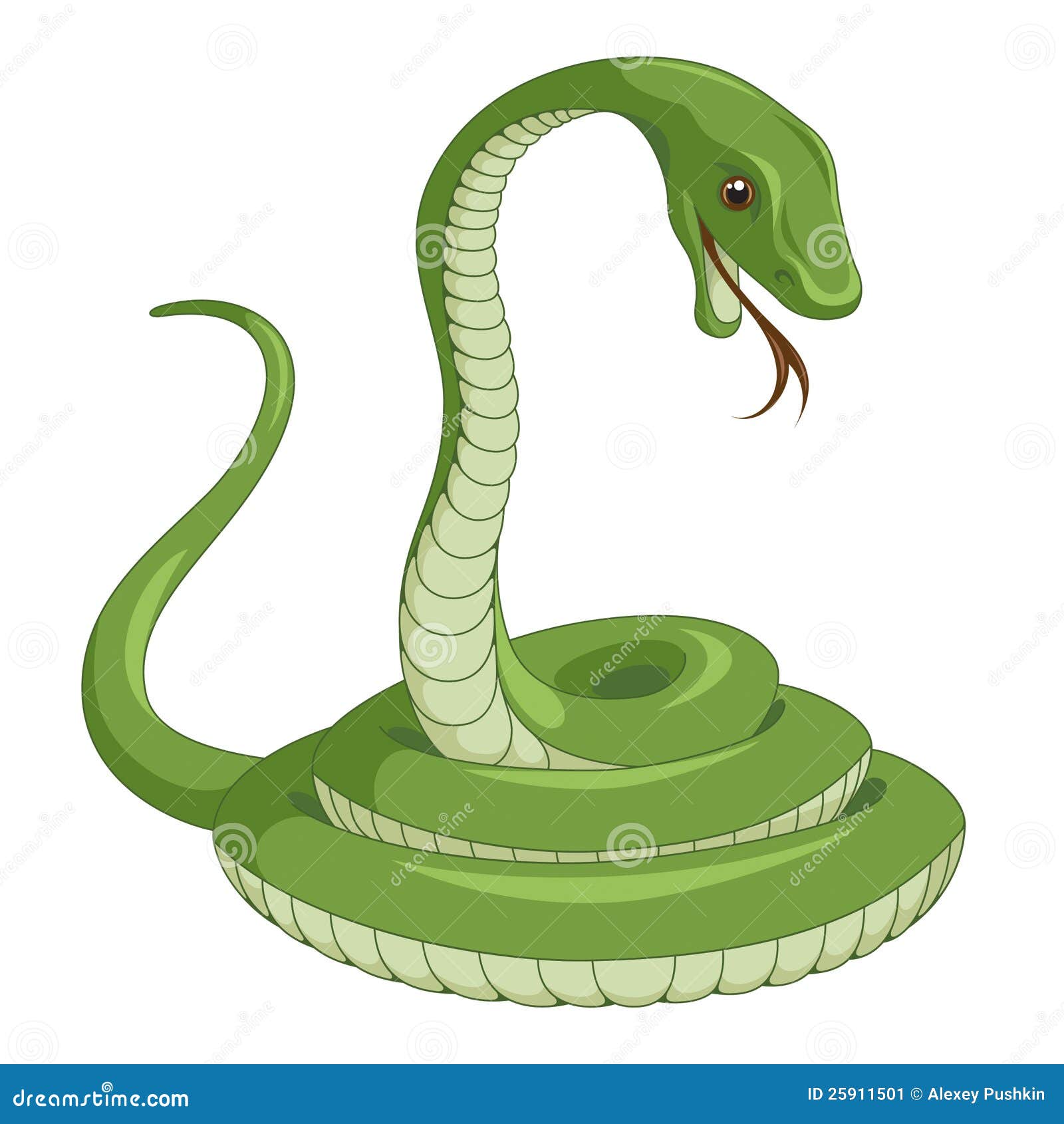 Serpiente ilustración del vector. Ilustración de salvaje - 25911501