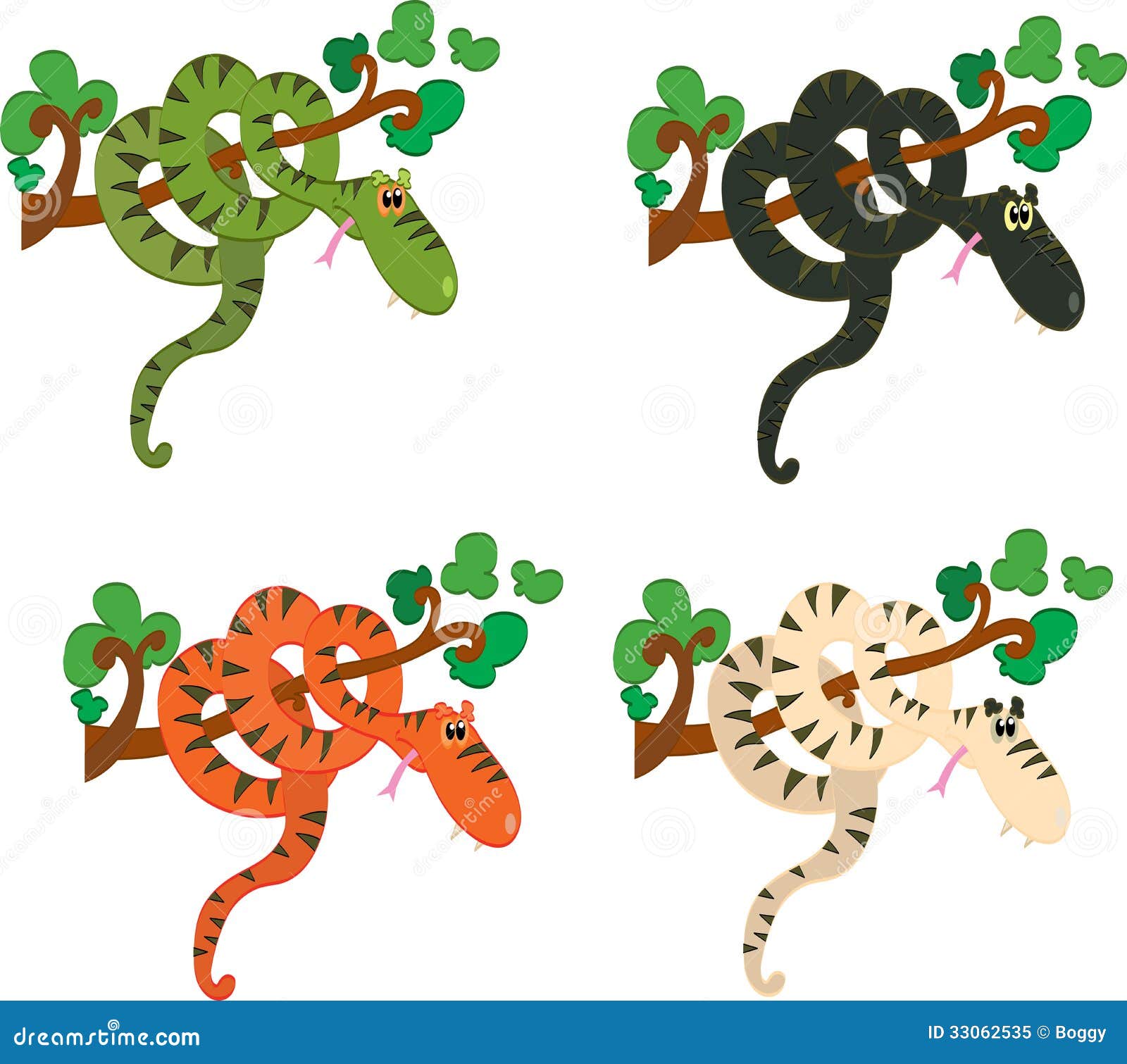 Serpiente ilustración del vector. Ilustración de serpiente - 33062535