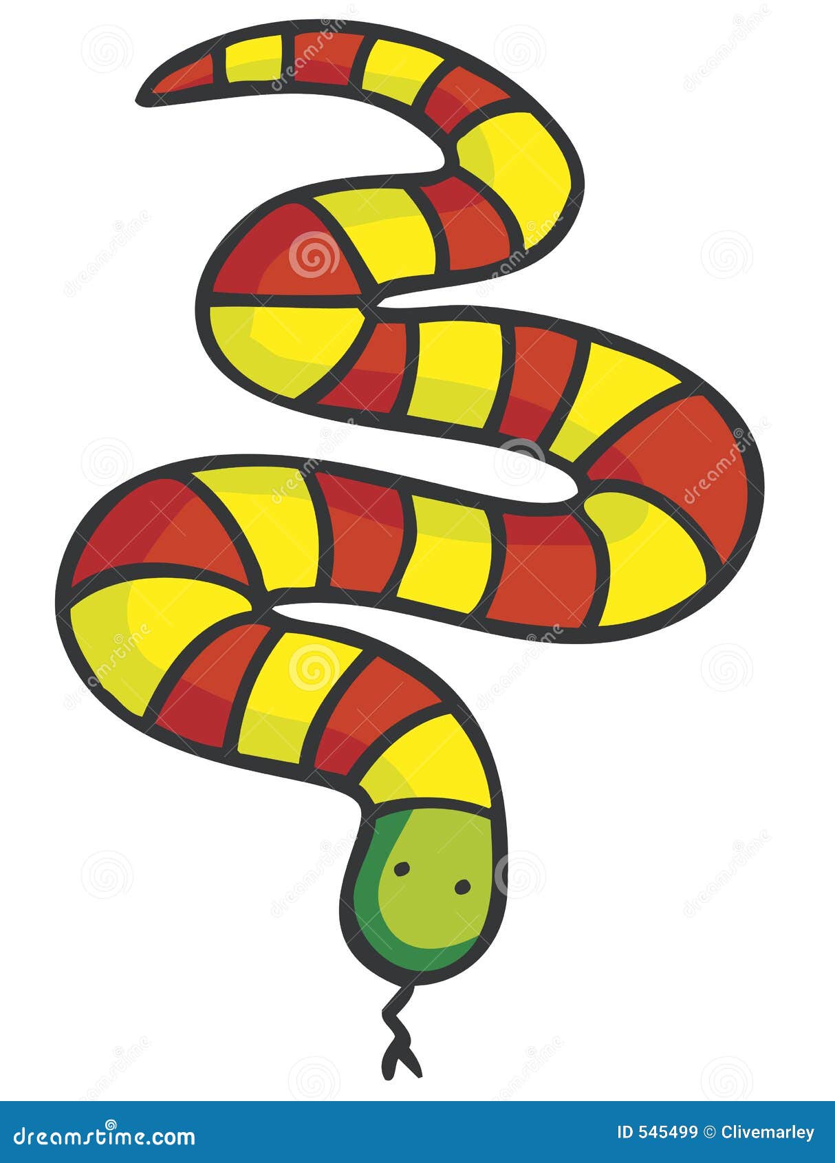 Serpiente stock de ilustración. Ilustración de amarillo - 545499