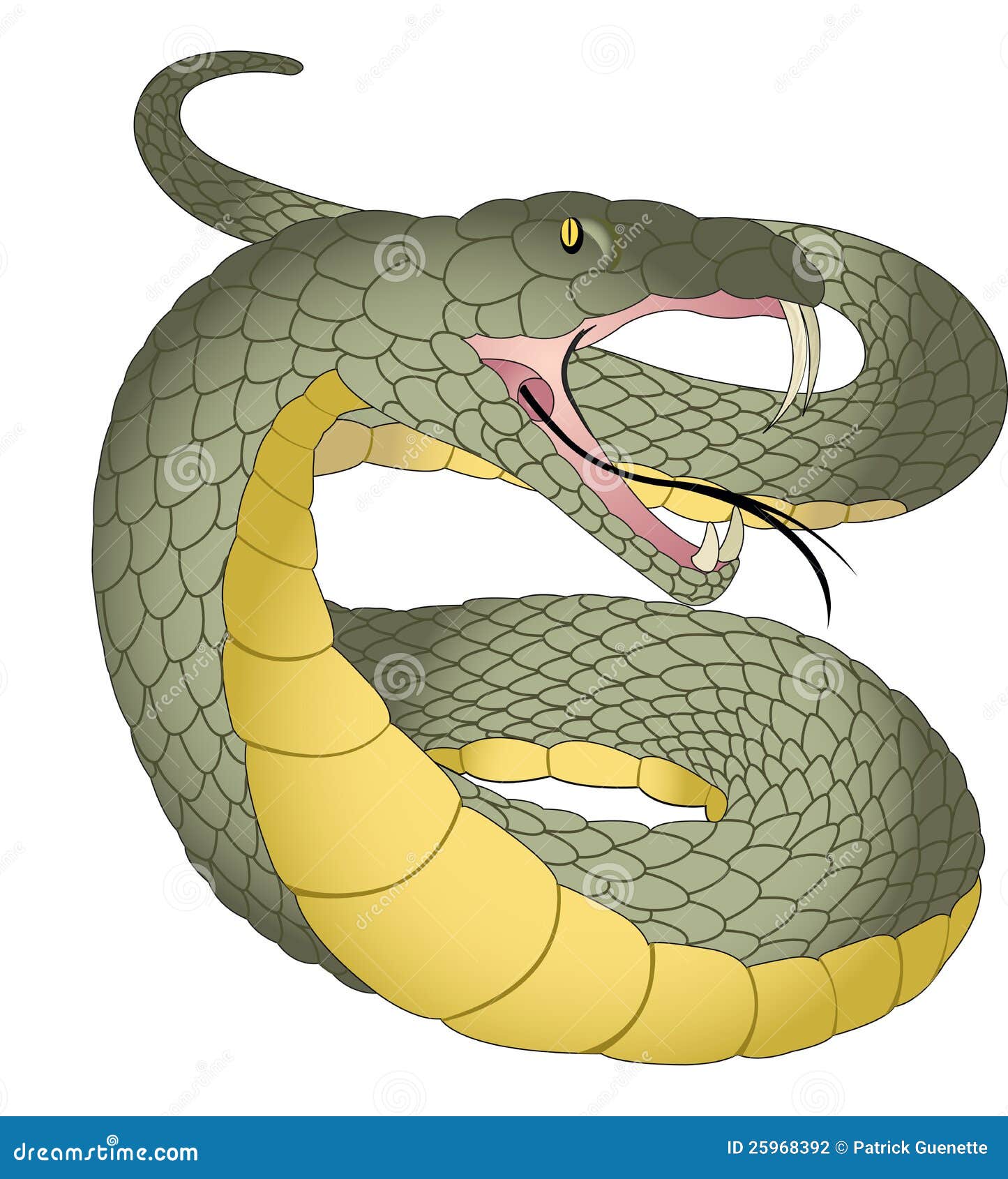 Serpiente, ilustración ilustración del vector. Ilustración de matanza ...
