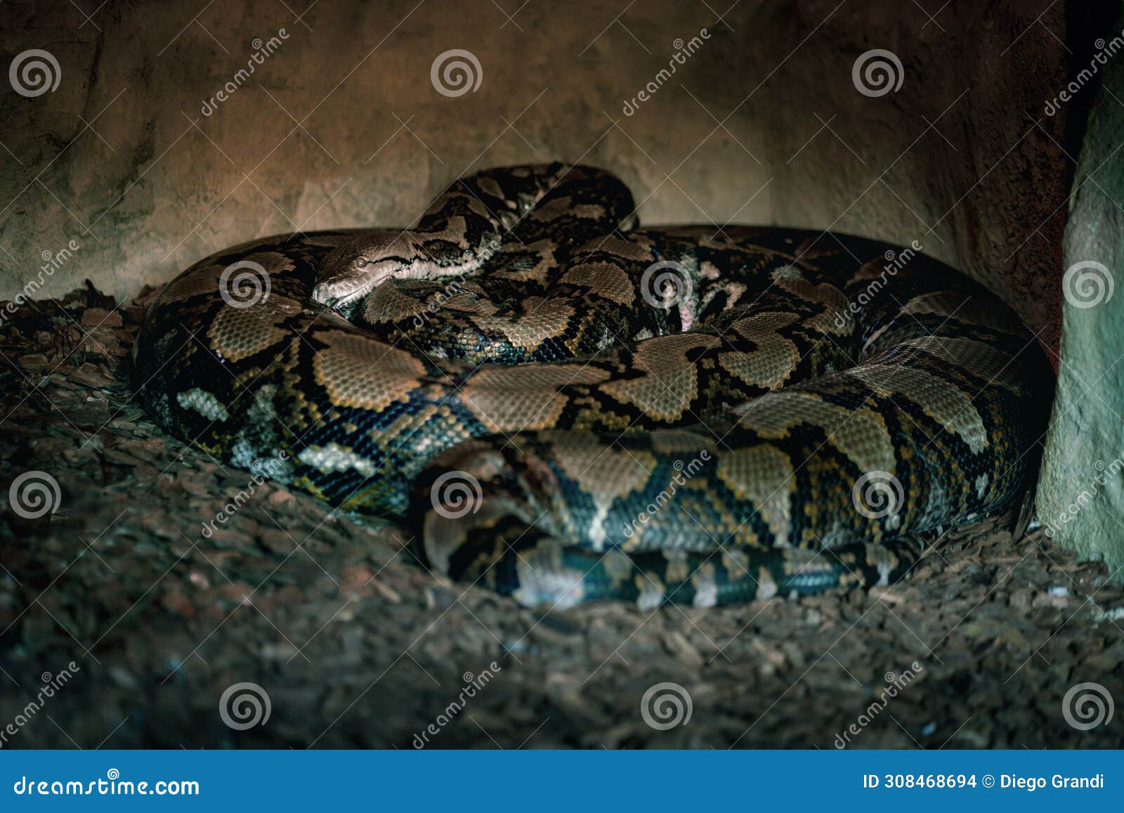 Serpiente Python Reticulada Foto de archivo - Imagen de criatura ...