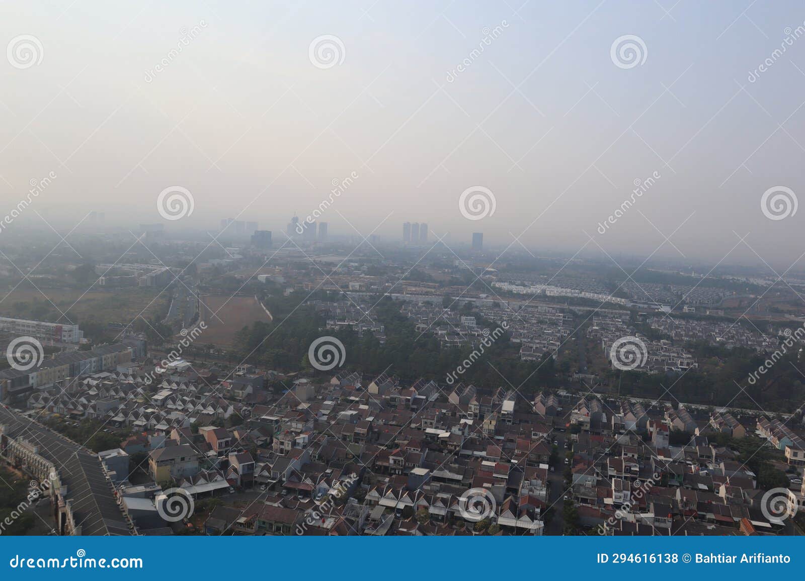 View of the Serpong Urban Area in the Morning Editorial Stock Photo ...