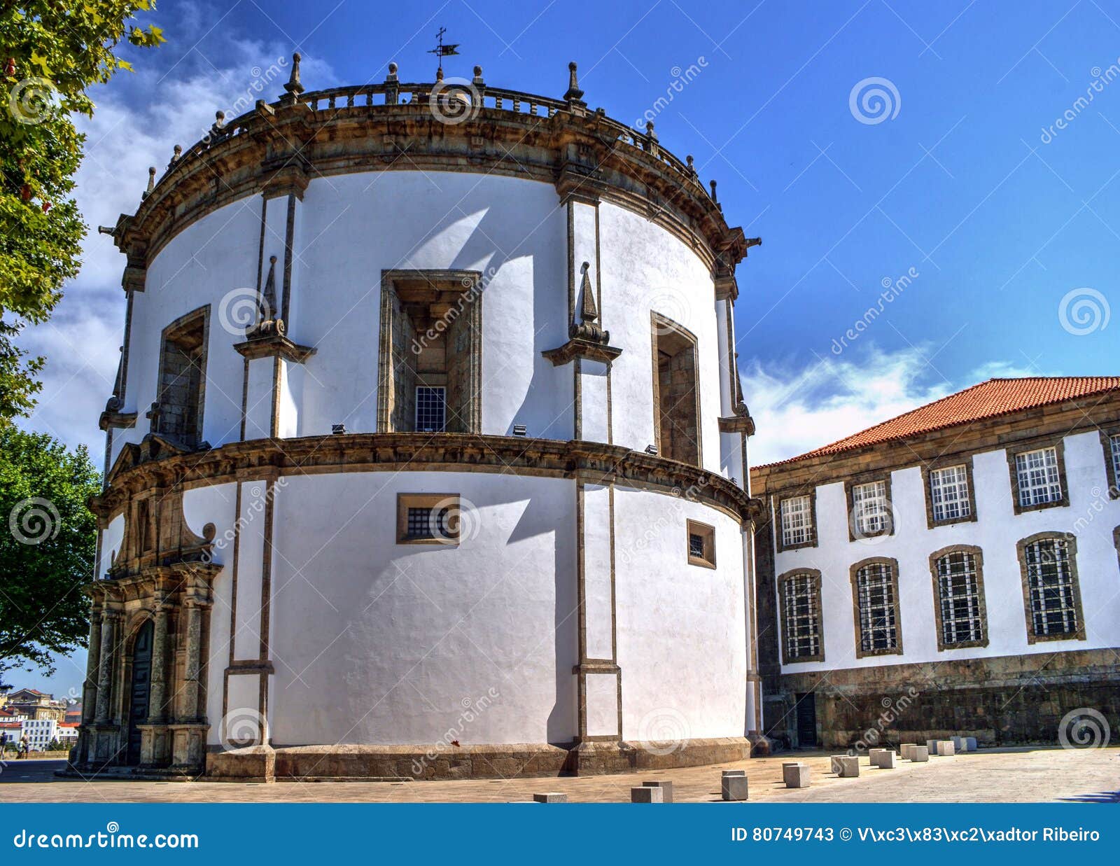 Serra Doet Pilar Monastery in Vila Nova De Gaia Stock Afbeelding ...