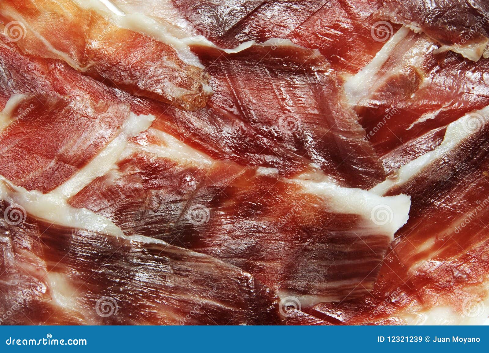 Serrano ham stock image. Image of food, iberian, slice - 12321239