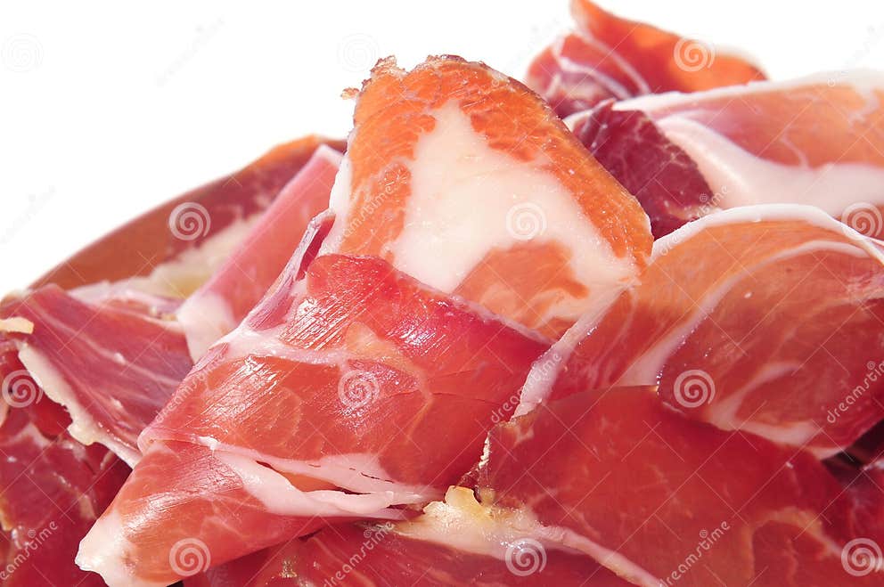 Serrano ham tapas stock image. Image of pata, dish, jabugo - 26592725