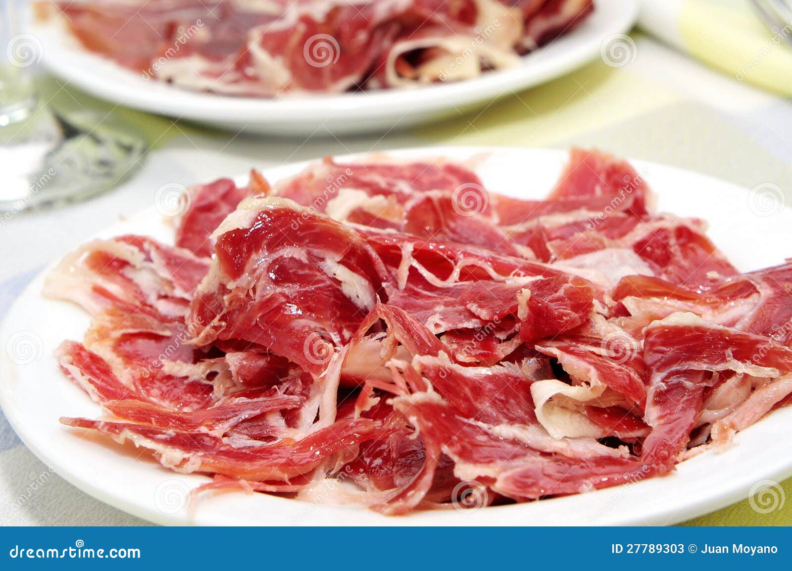 Serrano ham tapas stock image. Image of gourmet, mediterranean - 27789303