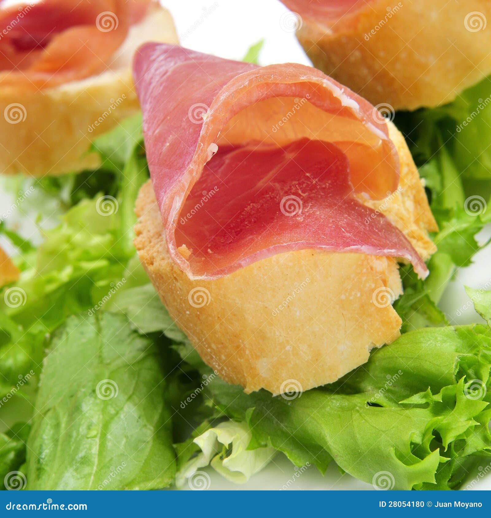 Serrano ham tapas stock photo. Image of delicatessen - 28054180
