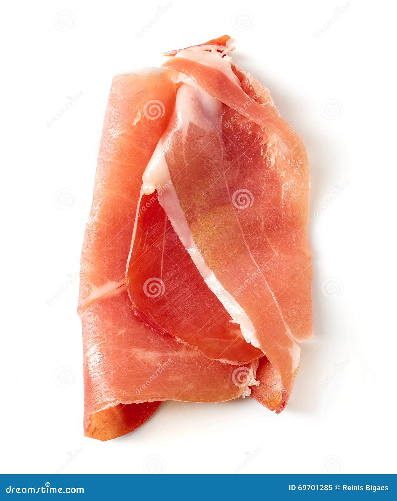 Serrano Ham on White Background Stock Image - Image of spanish, serrano ...