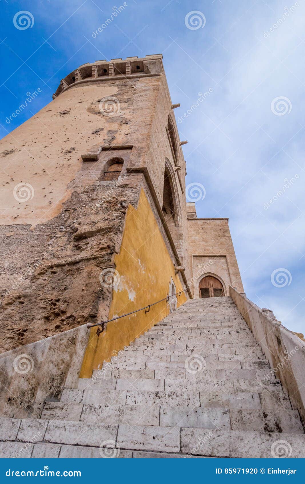 Serranos Tower in Valencia, Spain Stock Photo - Image of spain ...