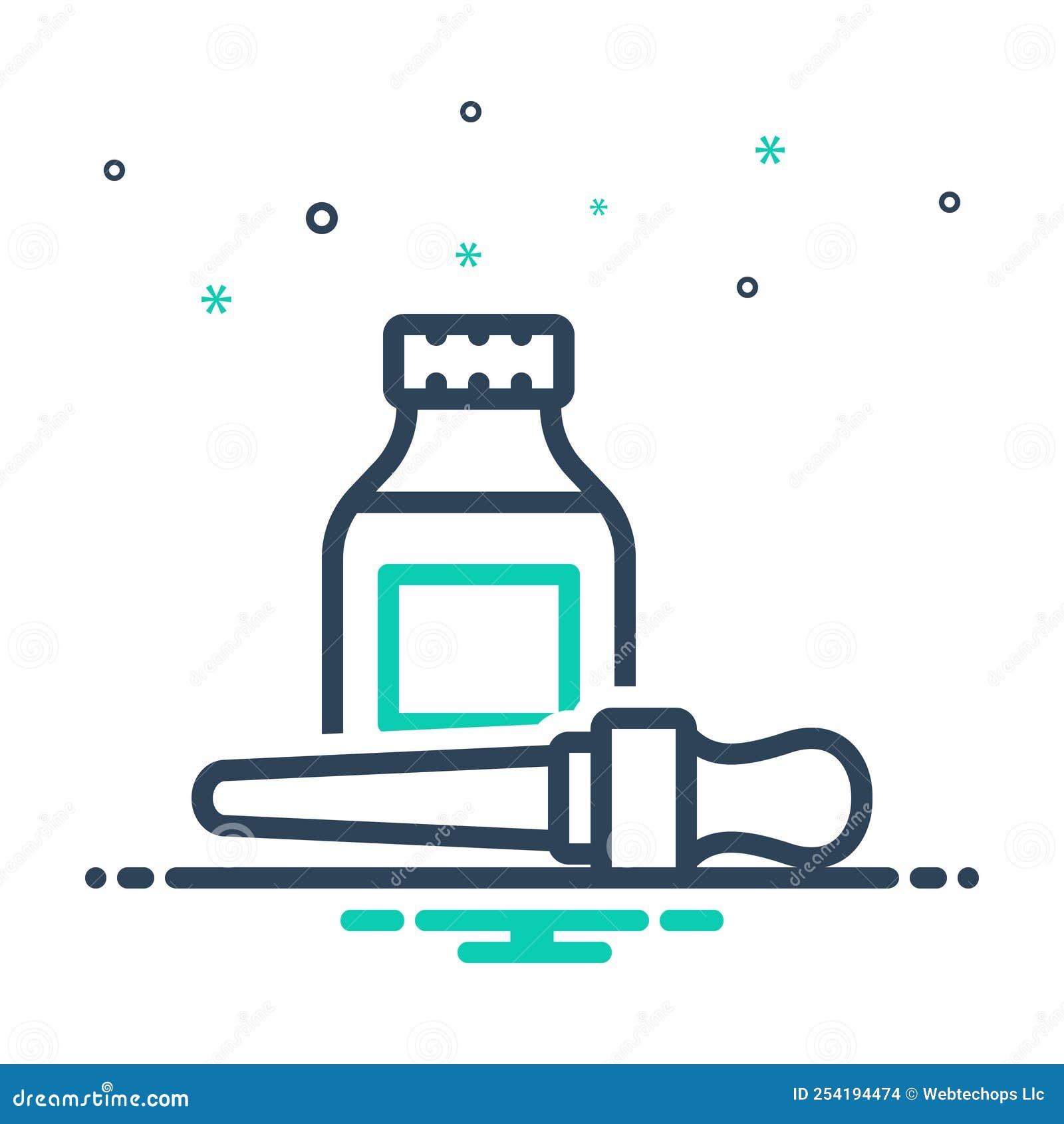 Mix Icon for Serum, Cosmetic Oil and Liquid Stock Illustration ...