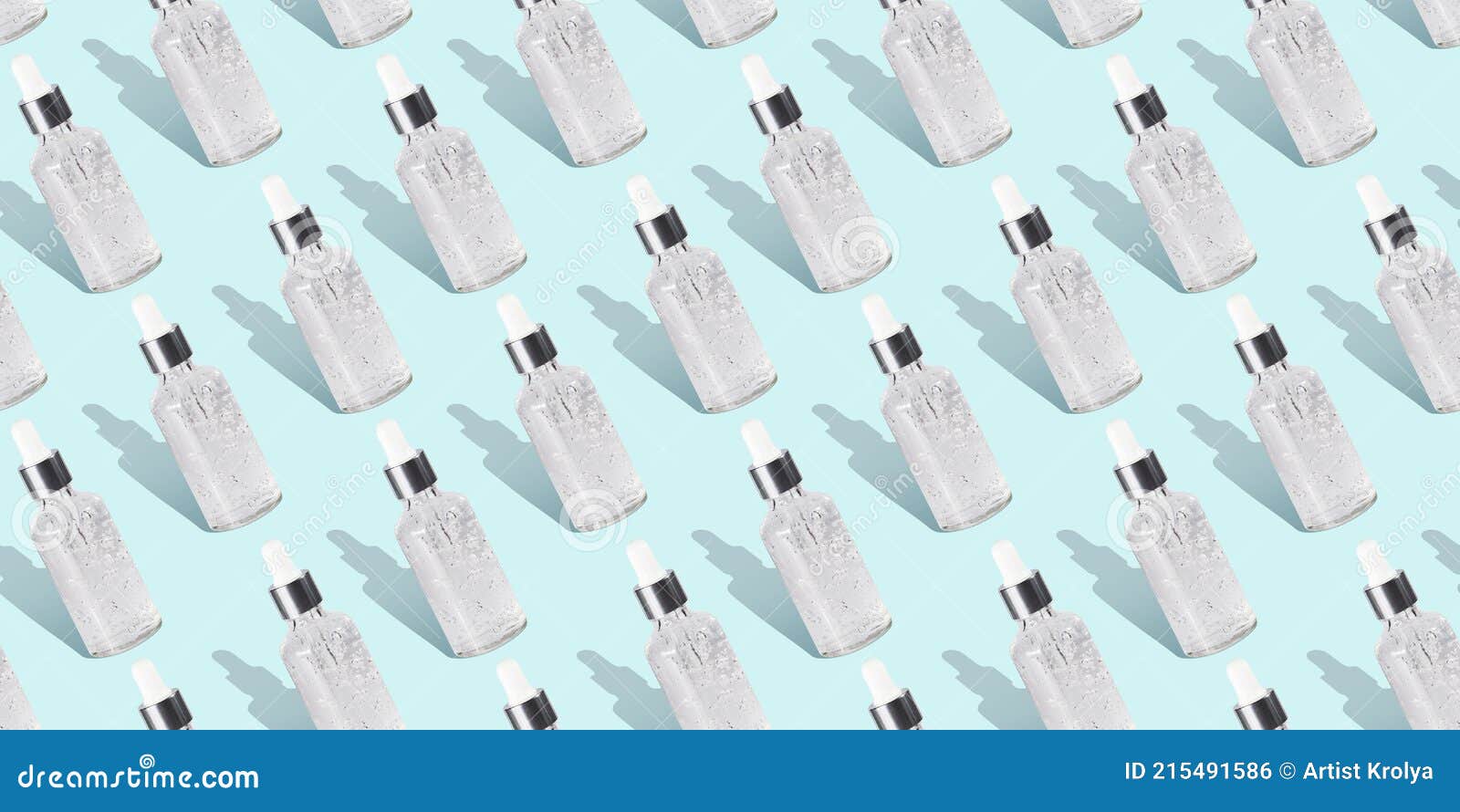 Serum in a Transparent Bottle Seamless Pattern Stock Photo - Image of ...