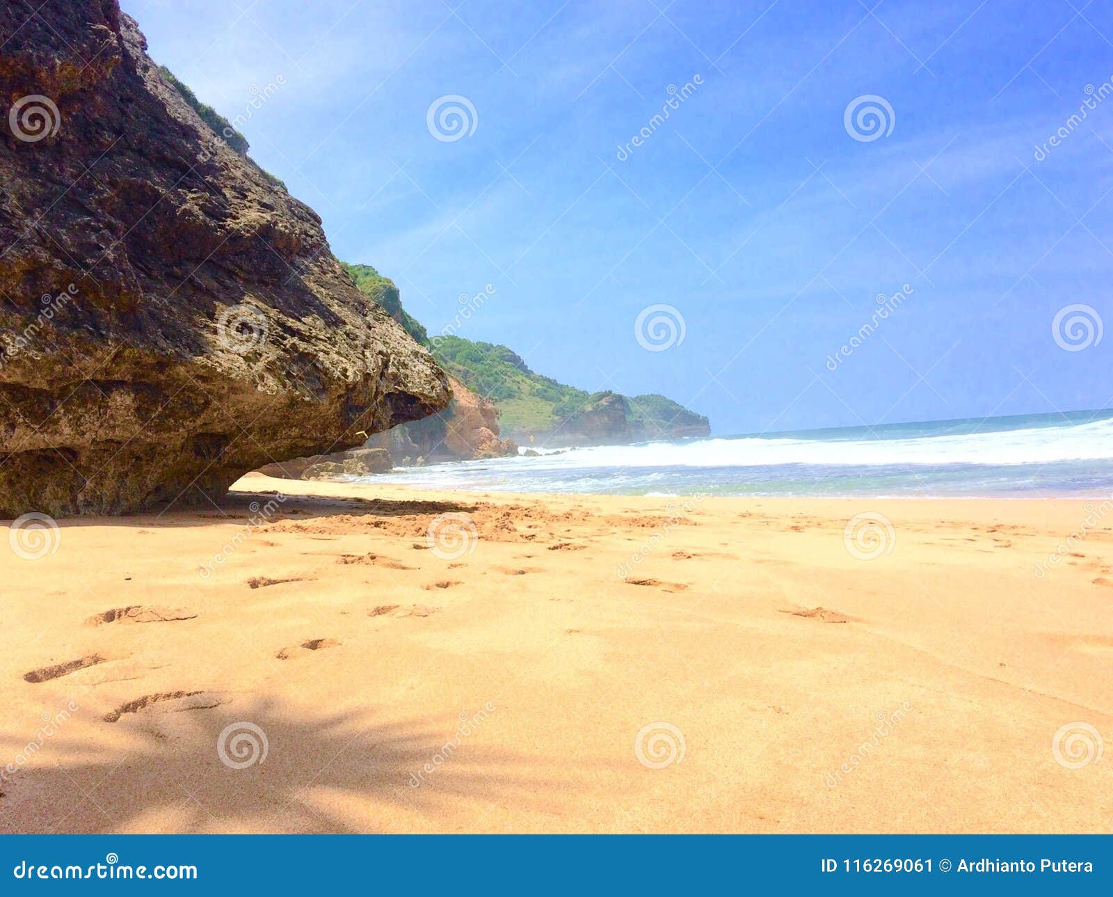 Seruni Beach stock image. Image of seruni, jogja, wonosari - 116269061