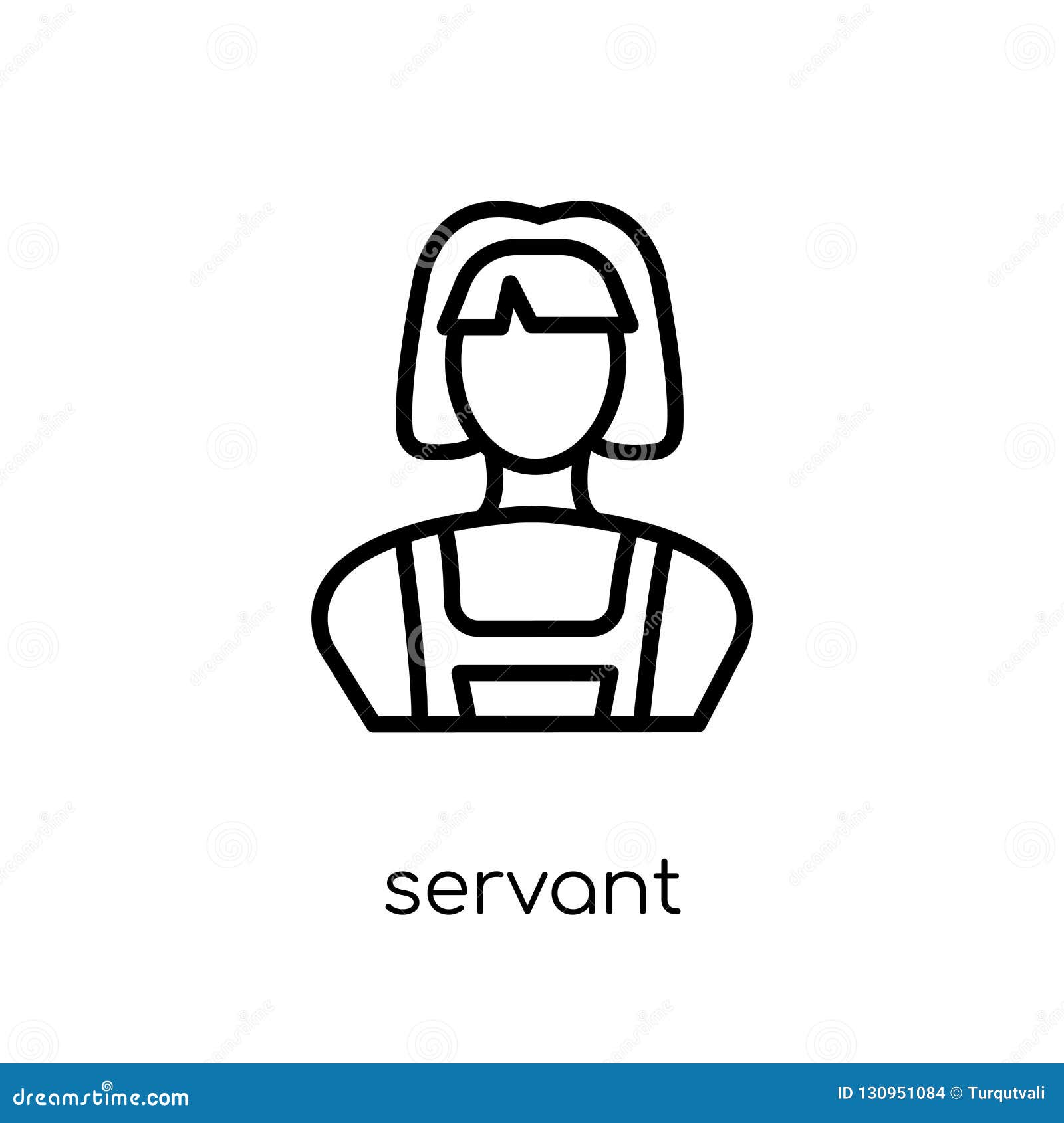 Servant Icon. Trendy Servant Logo Concept On White Background Fr Vector ...