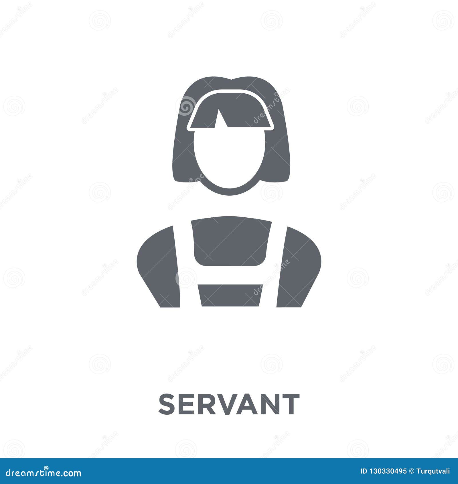 Servant Icon. Trendy Servant Logo Concept On White Background Fr Vector ...