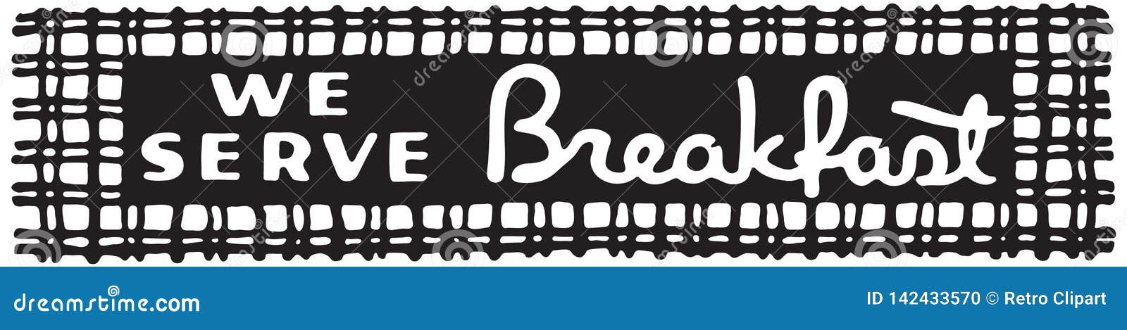 We Serve Breakfast 2 stock vector. Illustration of electric - 142433570