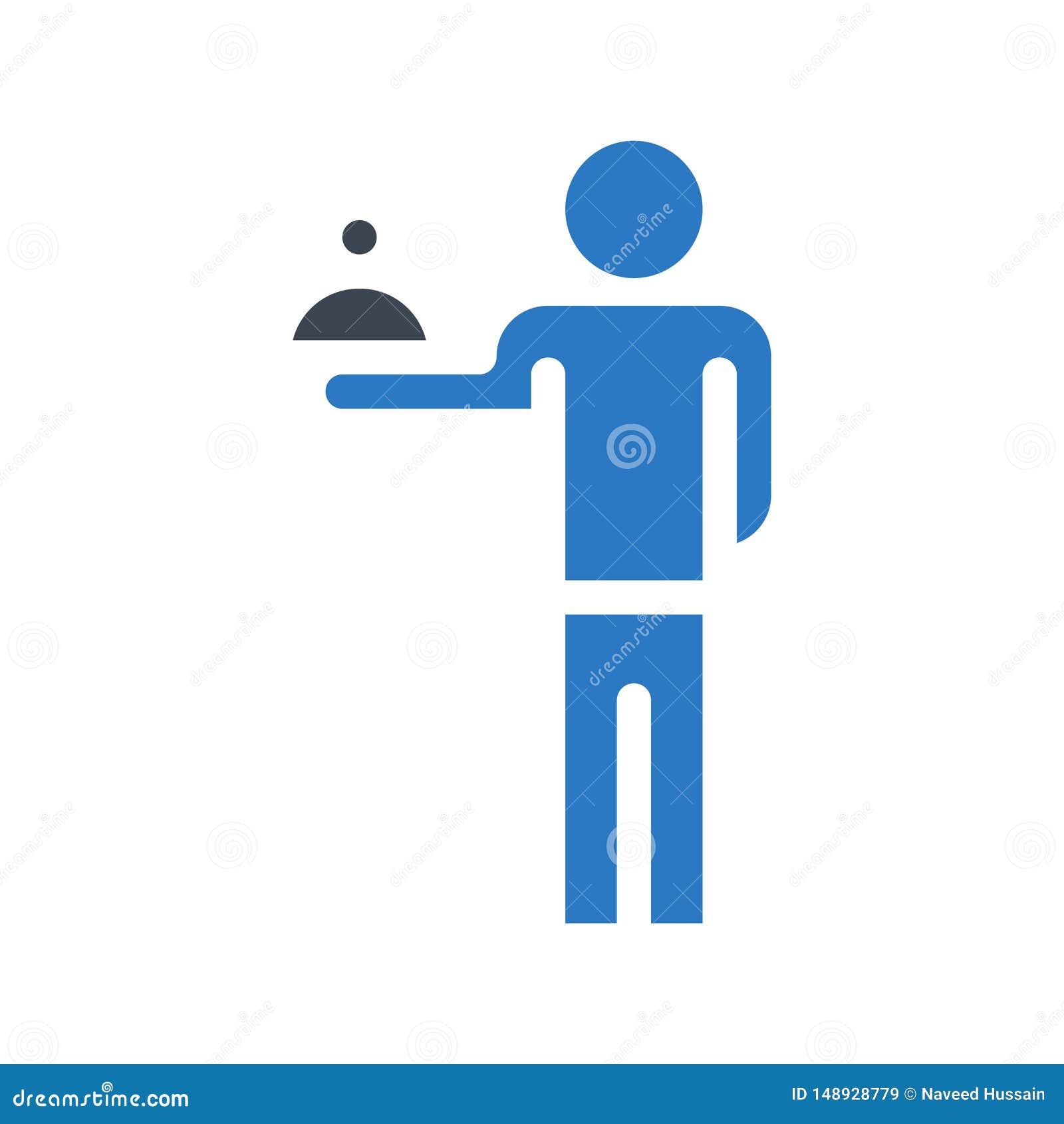 Serve Glyph Color Vector Icon Stock Vector - Illustration of color ...