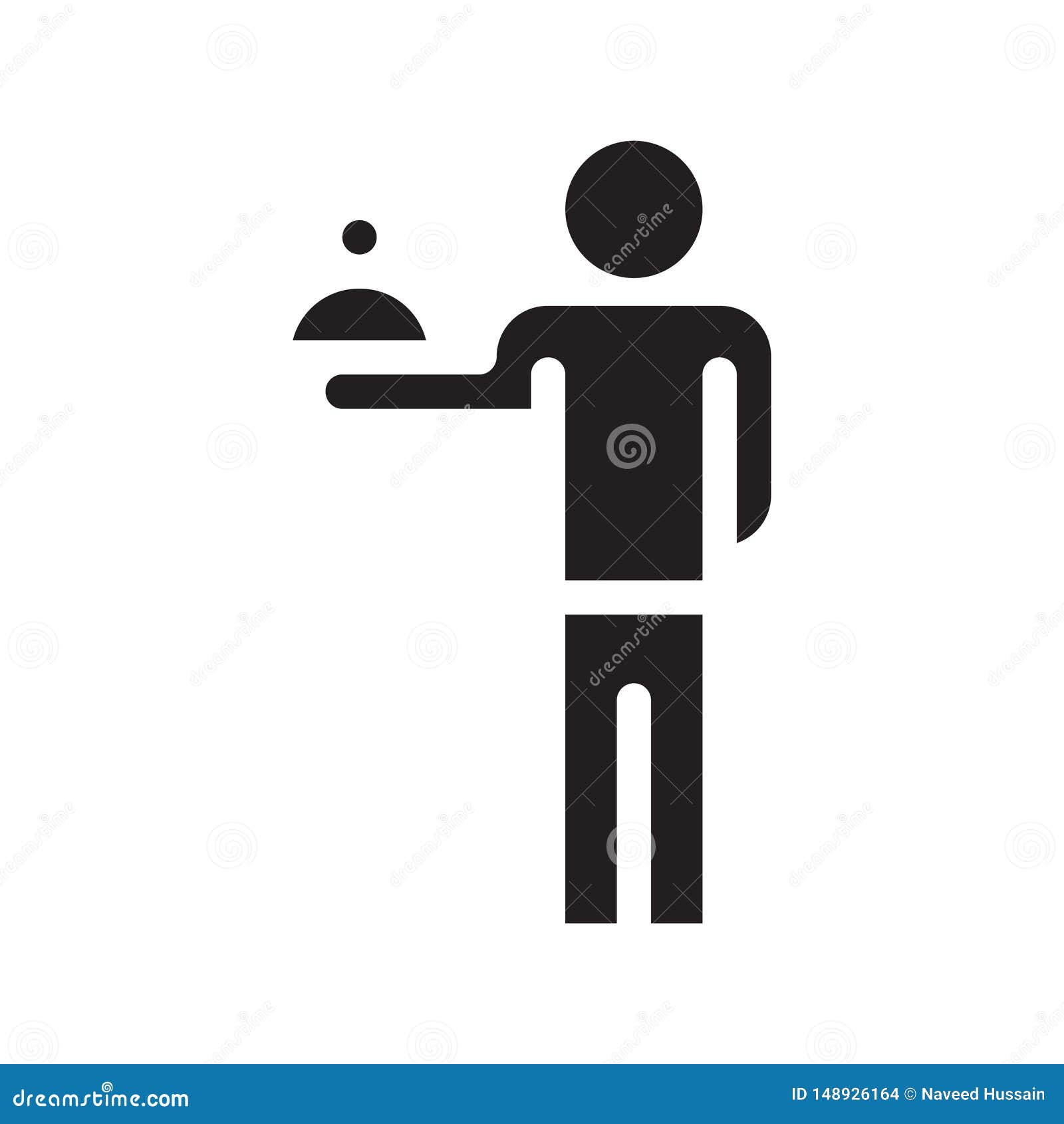 Serve Glyph Flat Vector Icon Stock Vector - Illustration of flat, icon ...