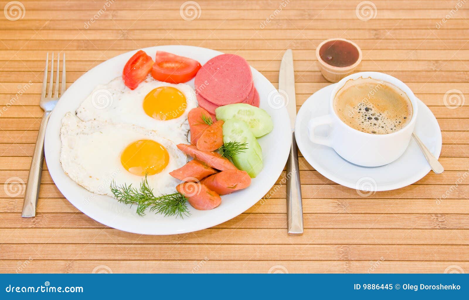 Served breakfast stock image. Image of chair, hunger, interiors - 9886445